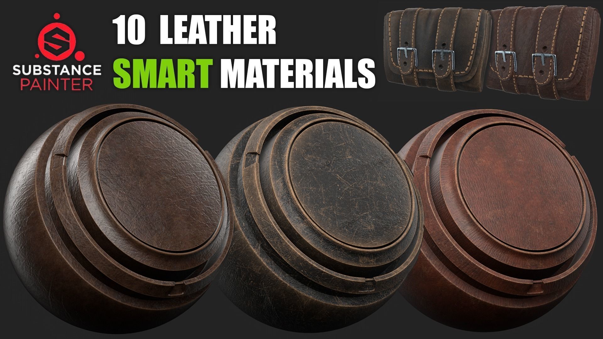 Leather Materials for Substance Painter Texture | CGTrader
