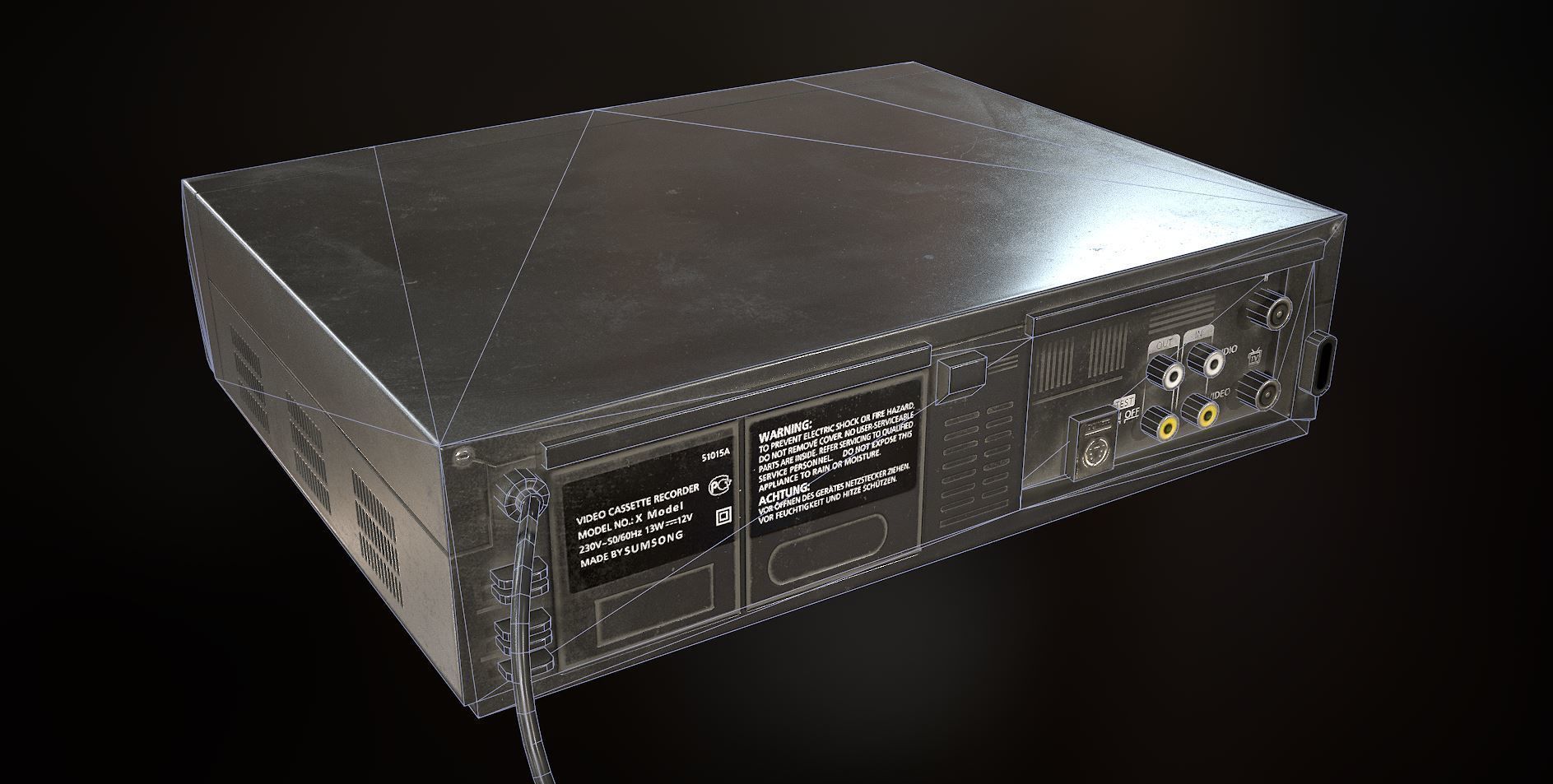 3D model Video Player VCR VHS VR / AR / low-poly | CGTrader