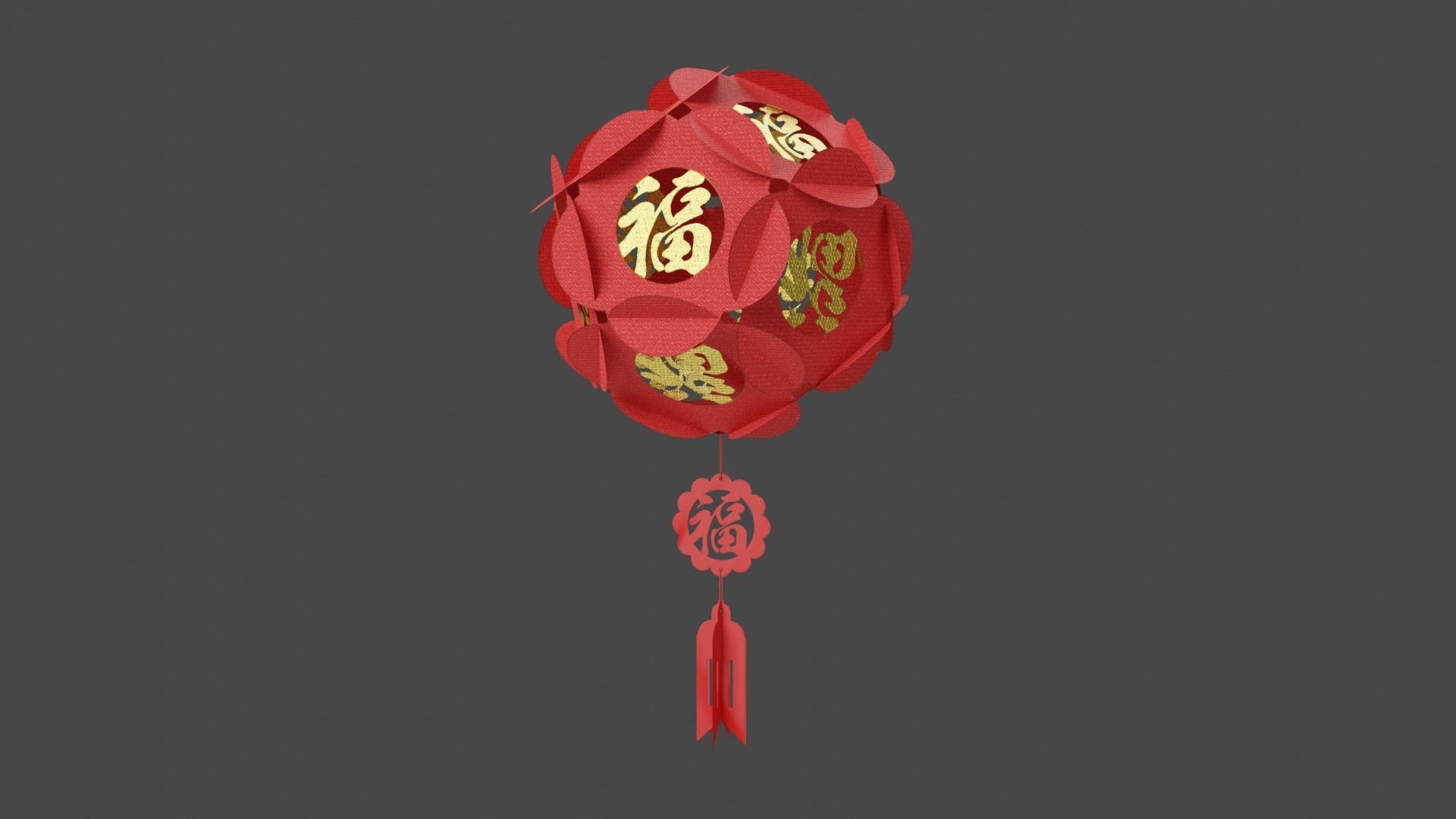 3D model Chinese Lantern VR / AR / low-poly | CGTrader
