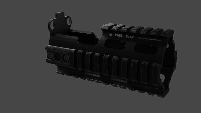 3D model FN SCAR Handguard VR / AR / low-poly | CGTrader