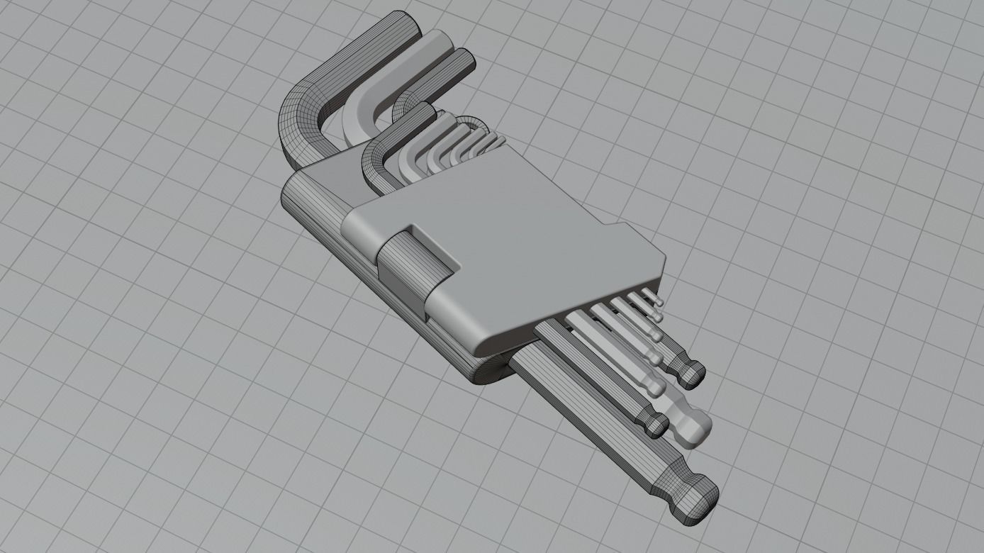 Hex keys 3D model | CGTrader