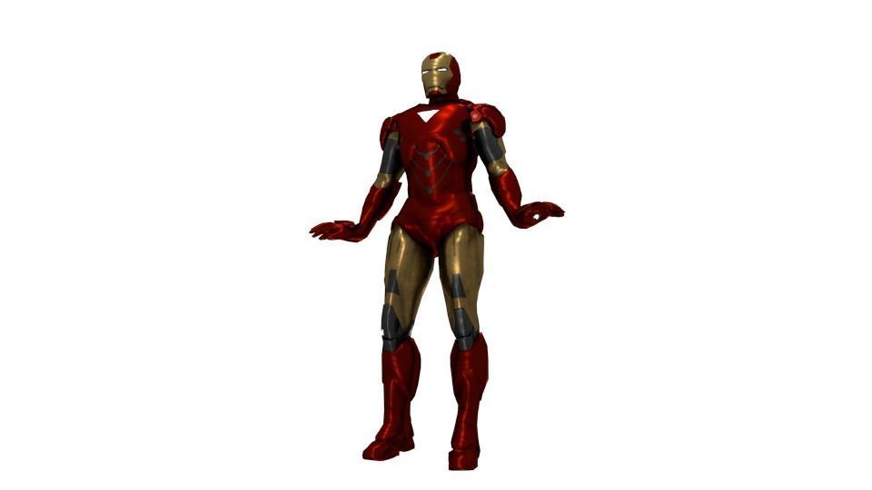 Iron man mark 6 3D model animated rigged | CGTrader