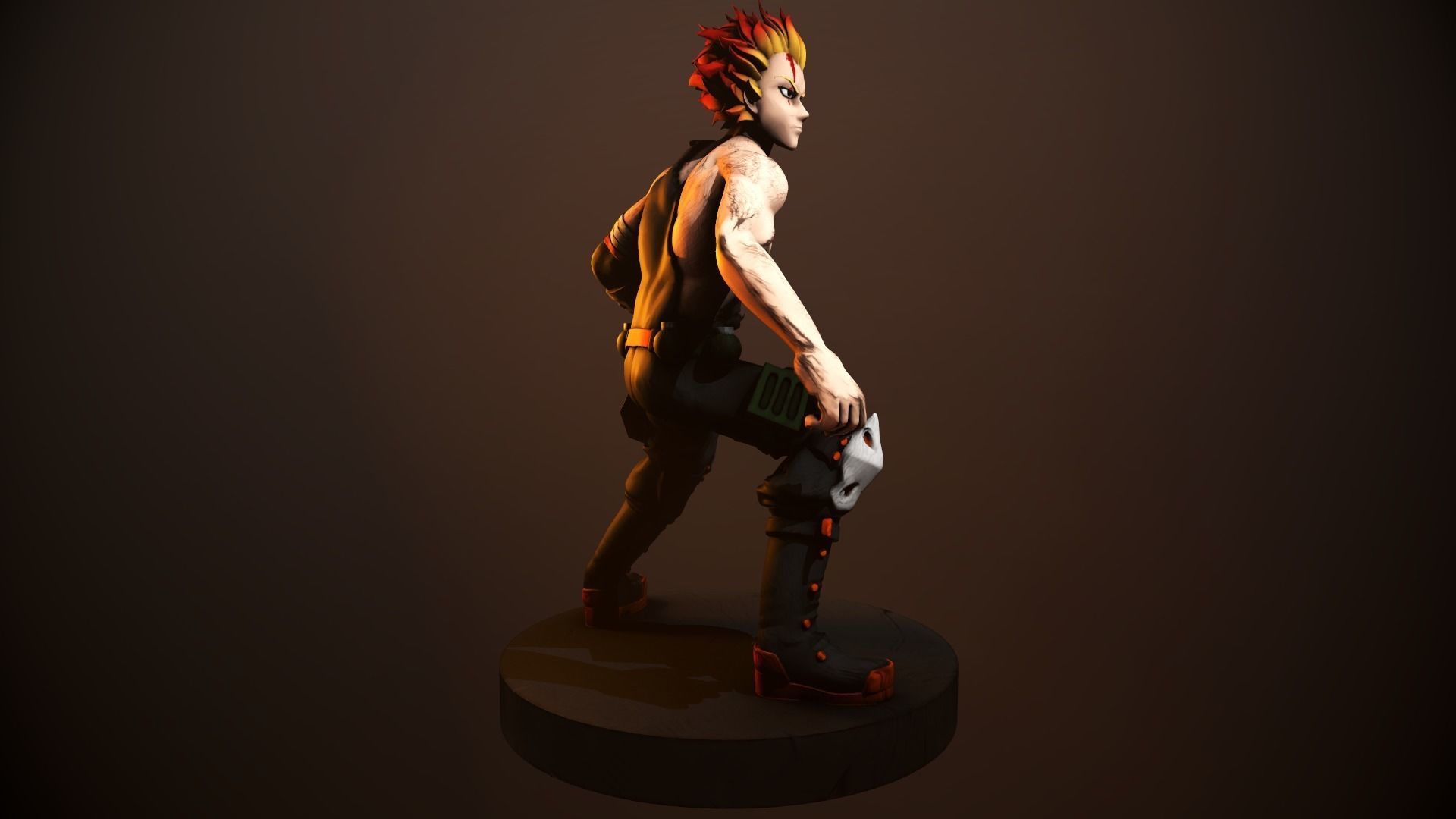 Katsuki Bakugou figurine 3D model 3D printable | CGTrader