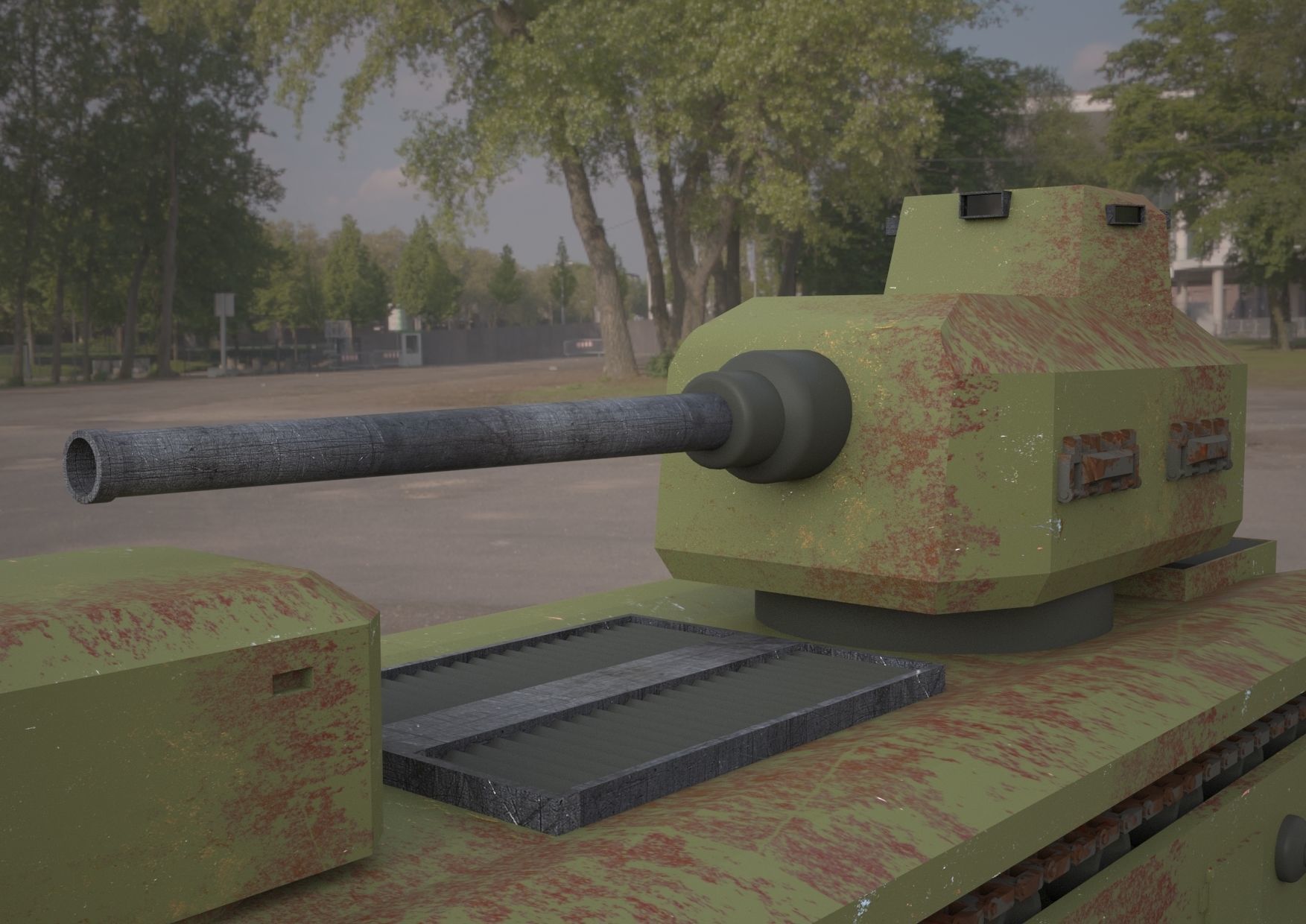 FCM F1 TANK 3d model 3D model | CGTrader