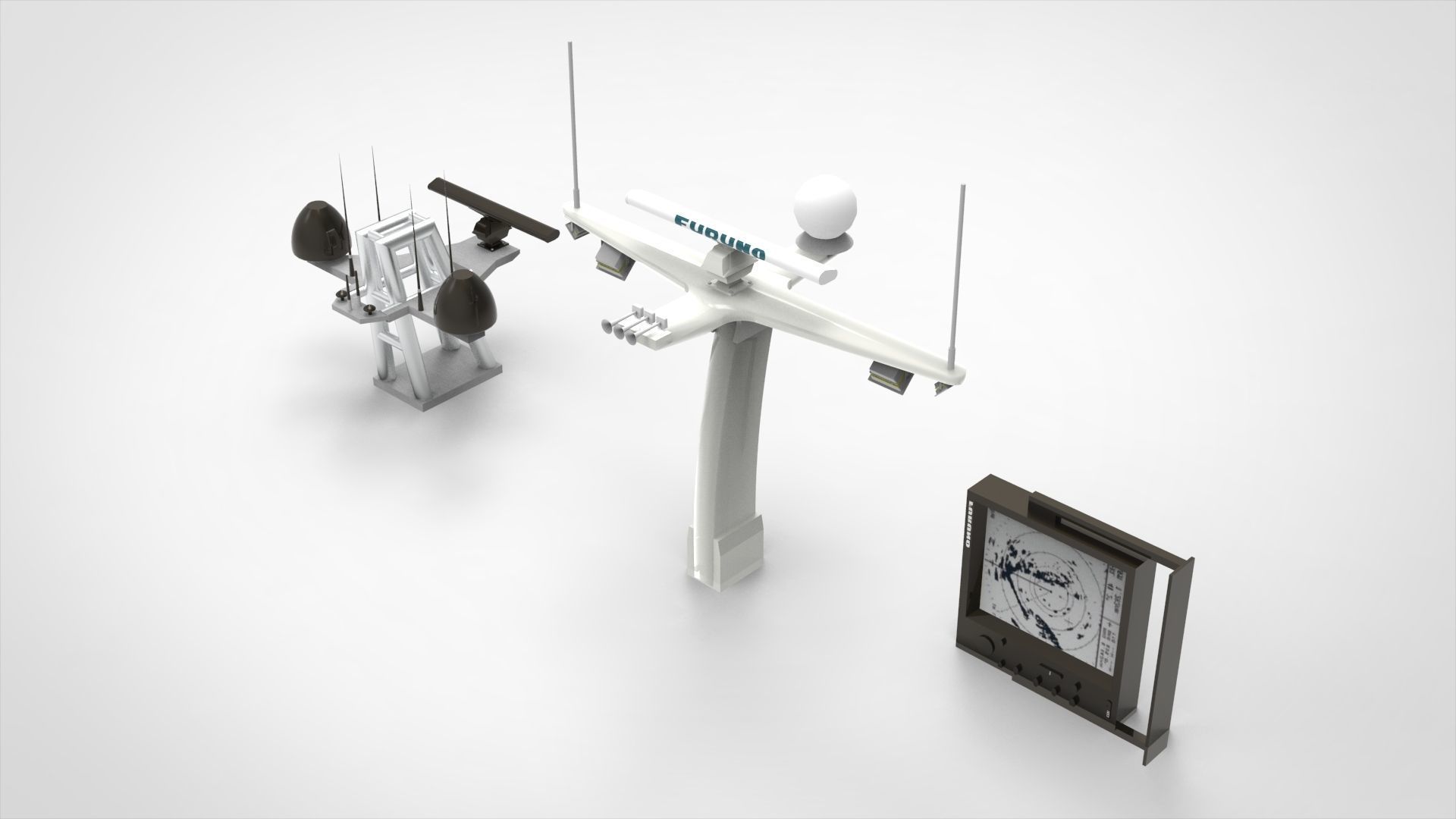 Marine radar 3D model | CGTrader