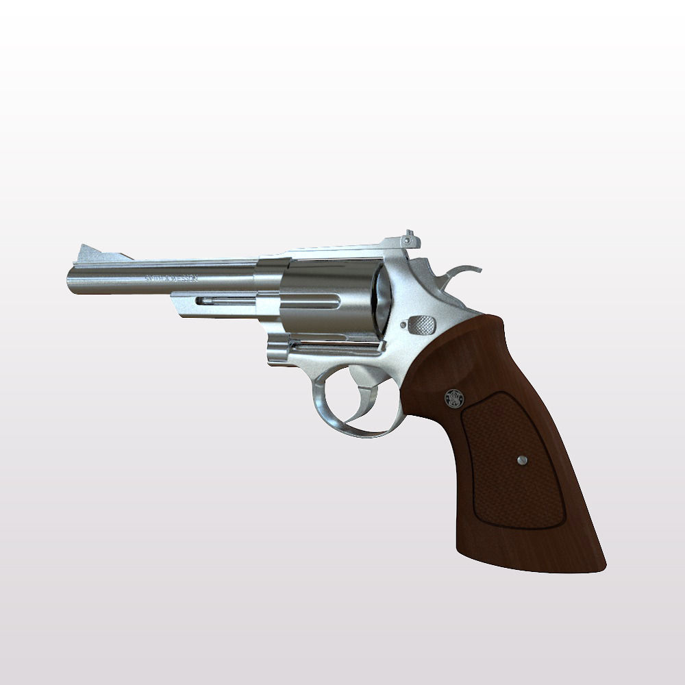 44 Magnum Handgun 3D model | CGTrader