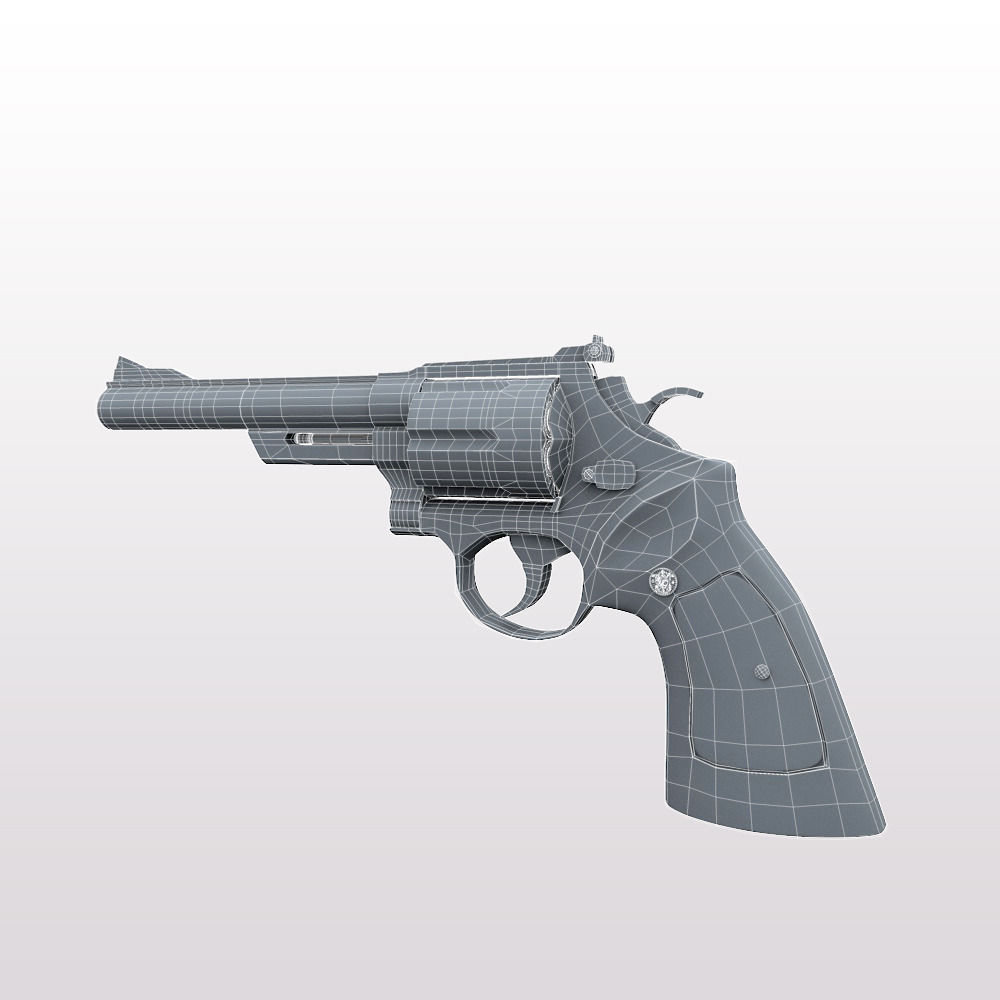 44 Magnum Handgun 3D model | CGTrader