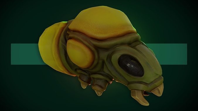 3D model Monster LARVA VR / AR / low-poly rigged animated | CGTrader
