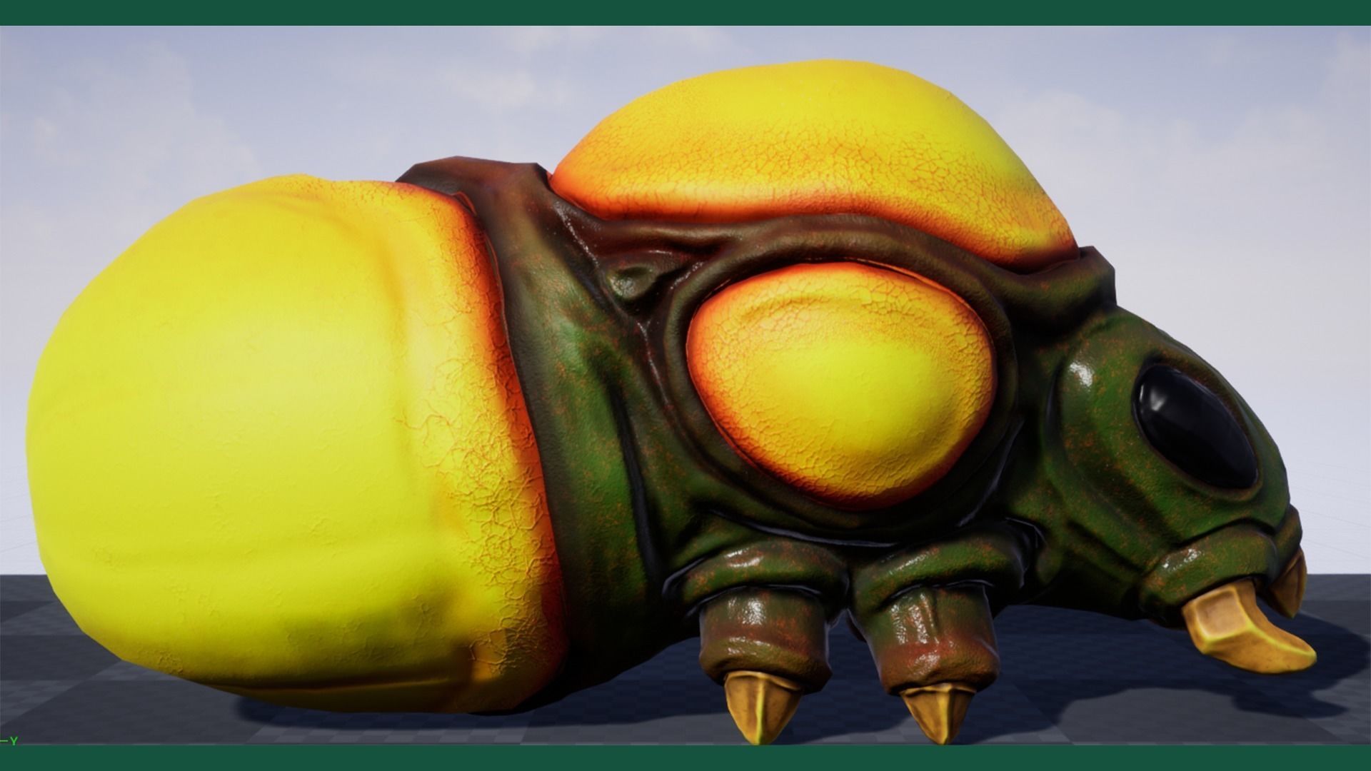 3D model Monster LARVA VR / AR / low-poly rigged animated | CGTrader