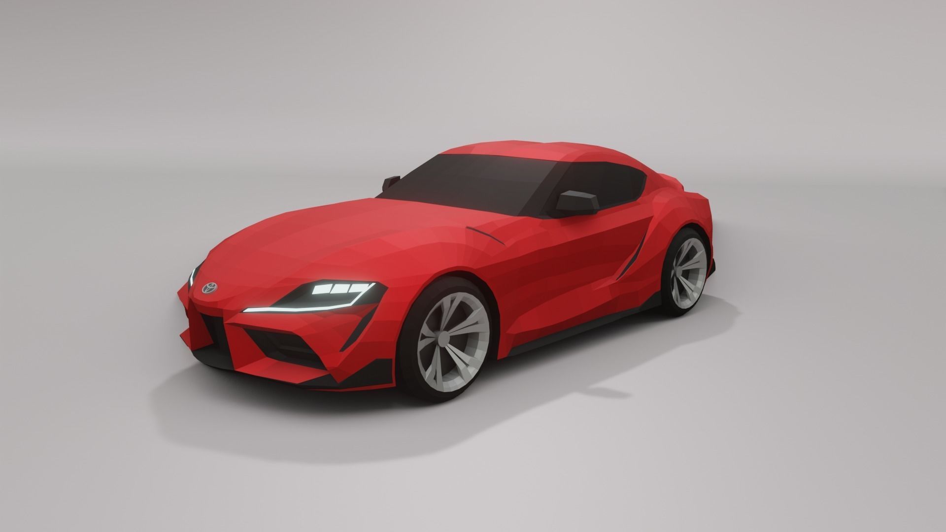 3D model Toyota Supra lowpoly 3D model VR / AR / low-poly | CGTrader