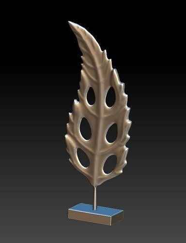 Leaf statue 3D model 3D printable | CGTrader
