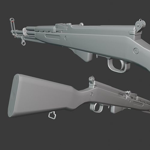 3D model SKS Carbine VR / AR / low-poly | CGTrader
