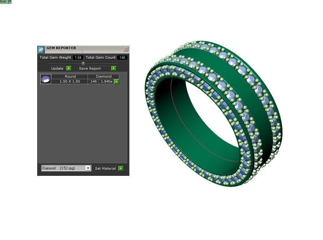 Wedding Set Ring Women Men Ring CAD Design-PSJM001V7 3D model 3D ...