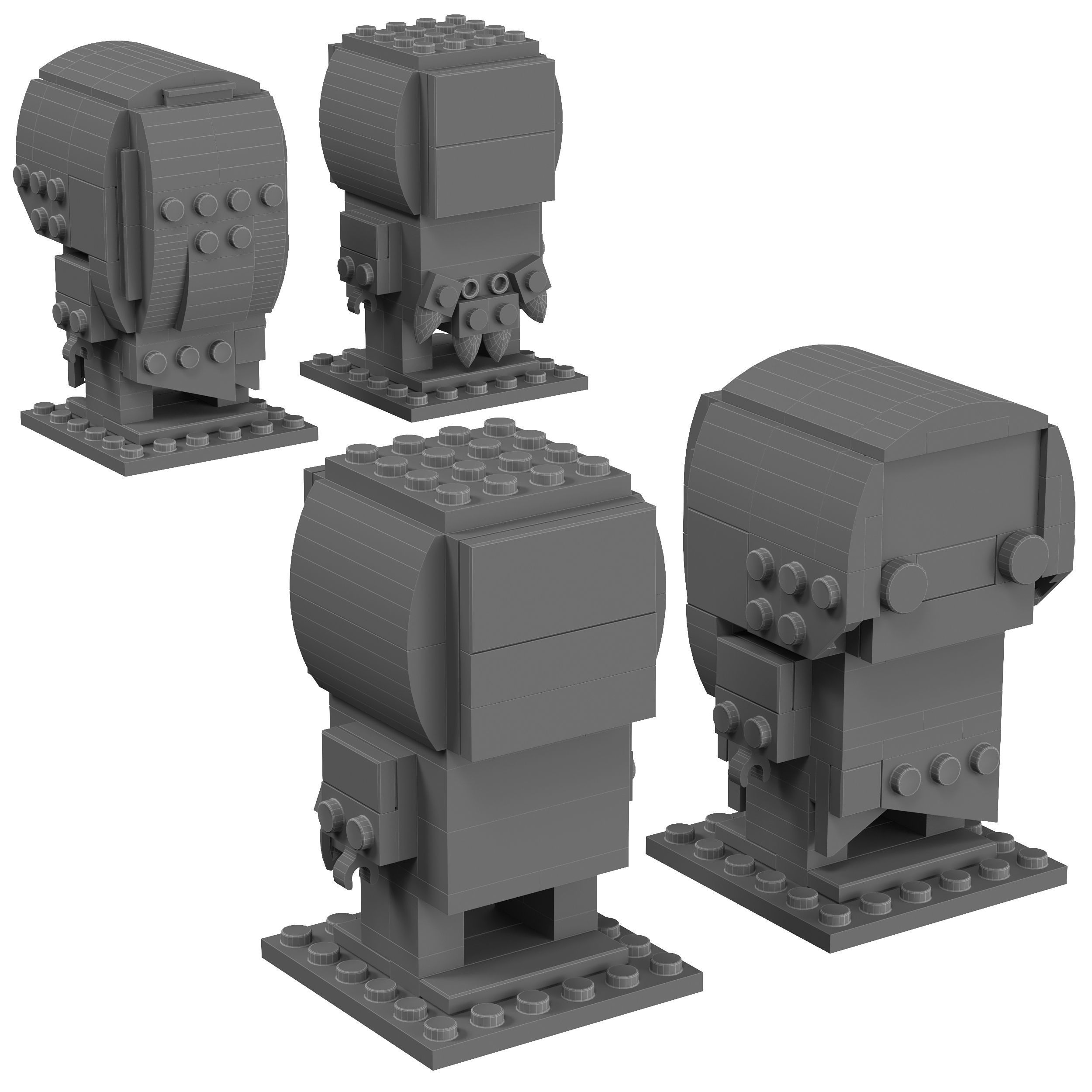 Lego Brickheadz- 41630 Jack Skellington and Sally 3D model | CGTrader
