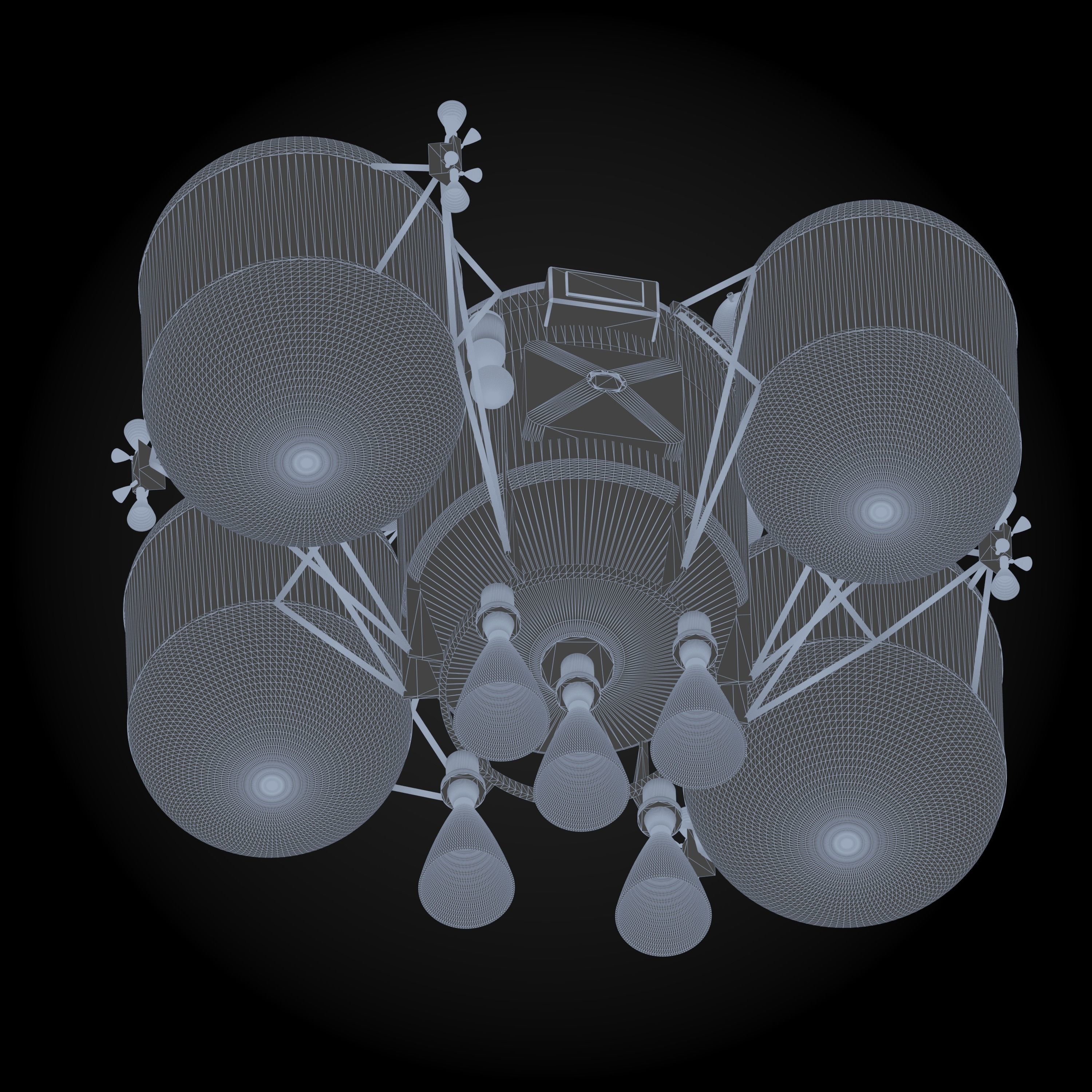 2-stage Mars Ascent Vehicle 3D model | CGTrader