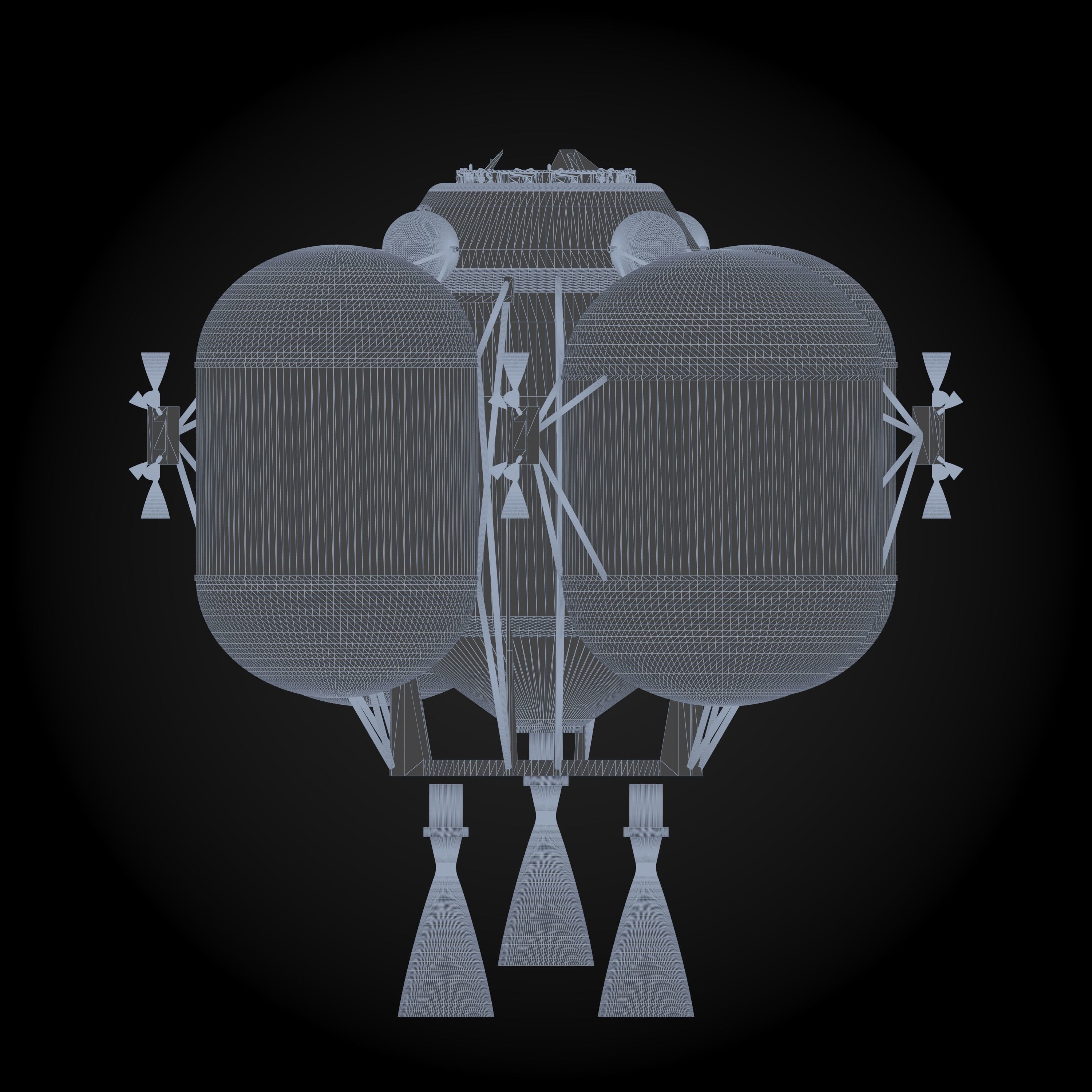 2-stage Mars Ascent Vehicle 3D model | CGTrader