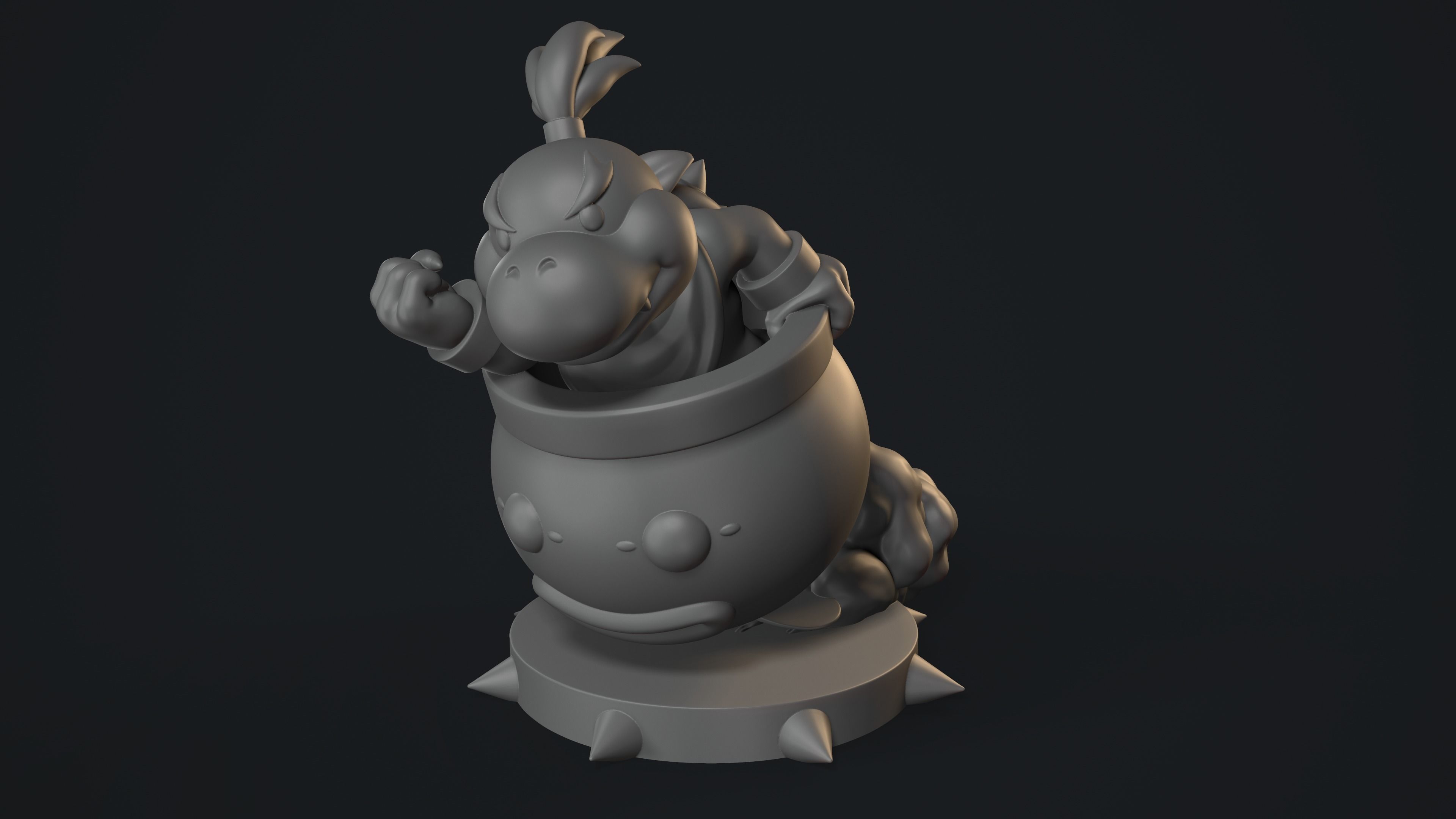 Bowser Jr 3D model 3D printable | CGTrader