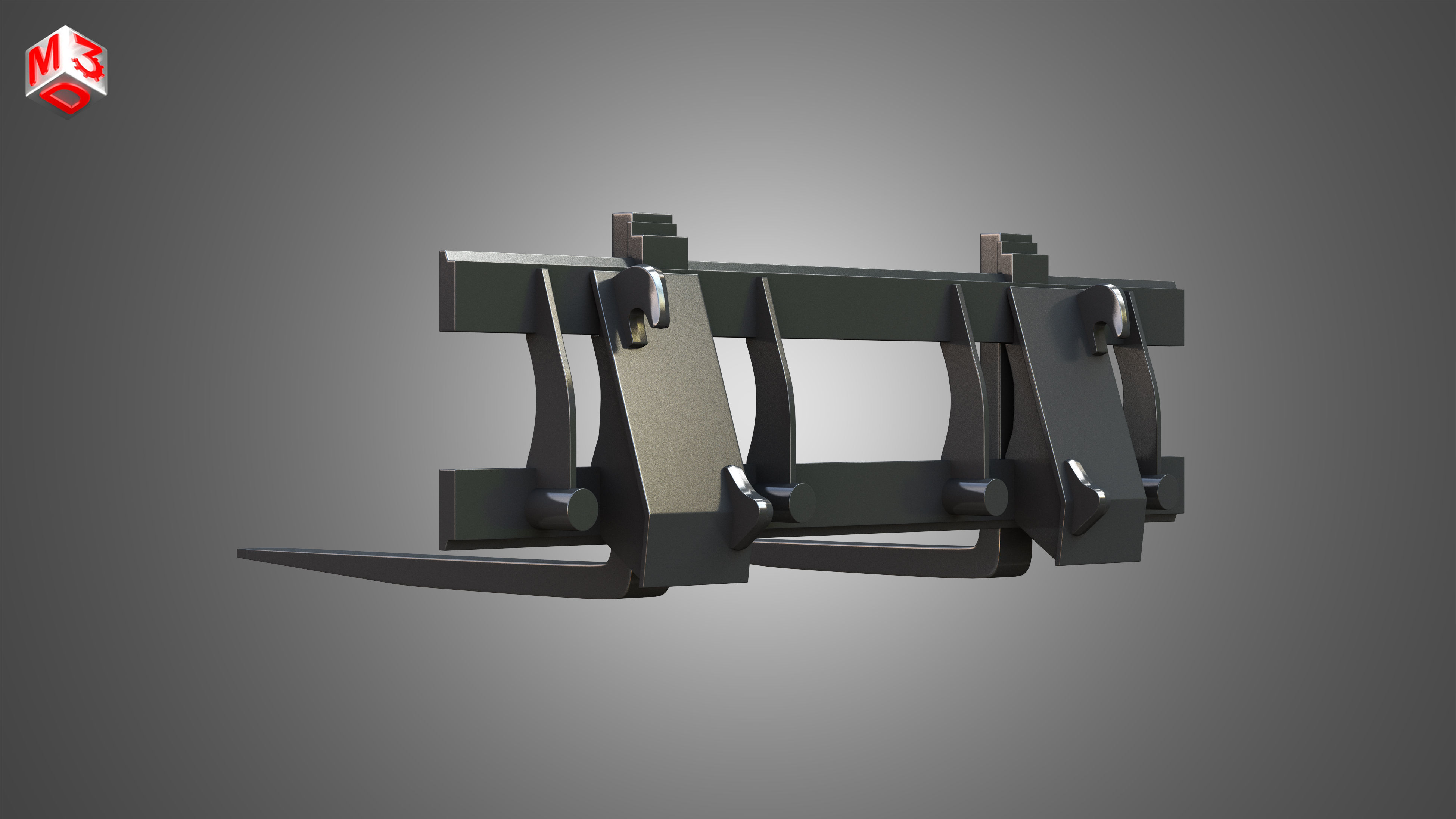 Pallet Fork - Front Loader 3D model | CGTrader