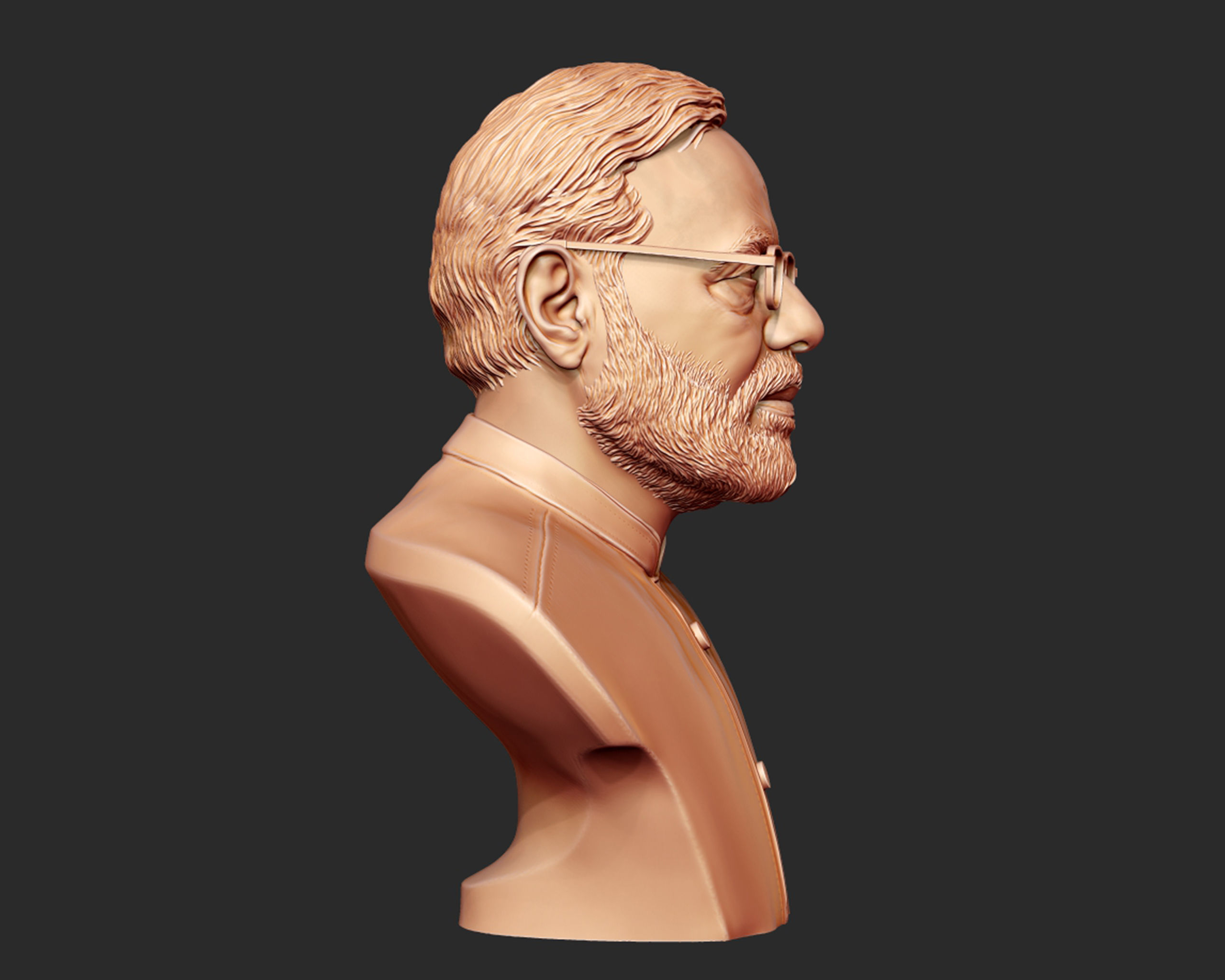 Narendra Modi 3D Portrait sculpture 3D model 3D printable | CGTrader