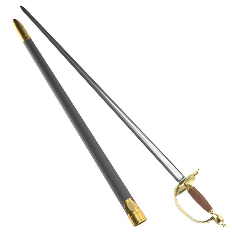 British sword free 3D model | CGTrader