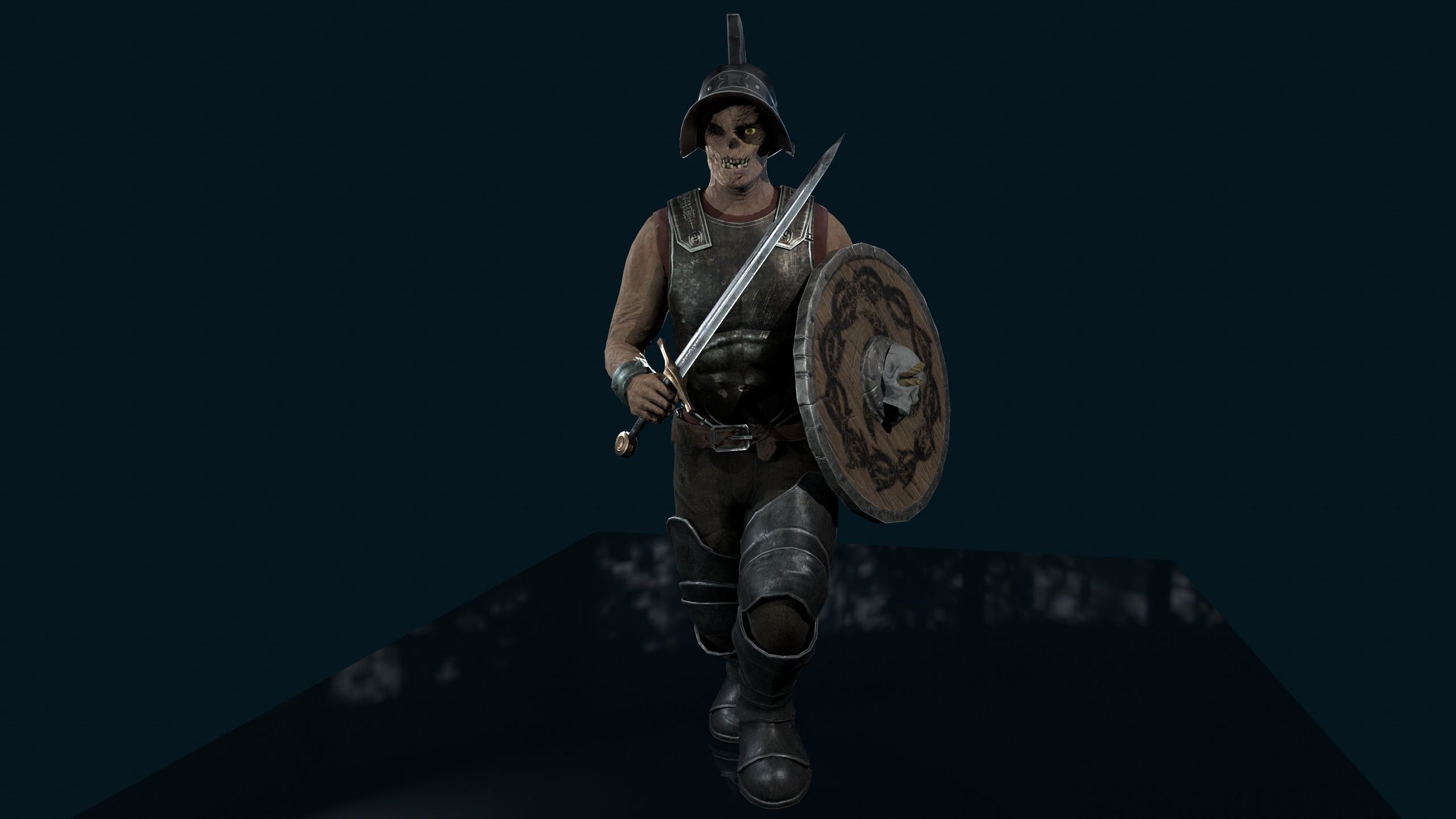 Crypt Fiend modular character - demo scene free VR / AR / low-poly 3D ...