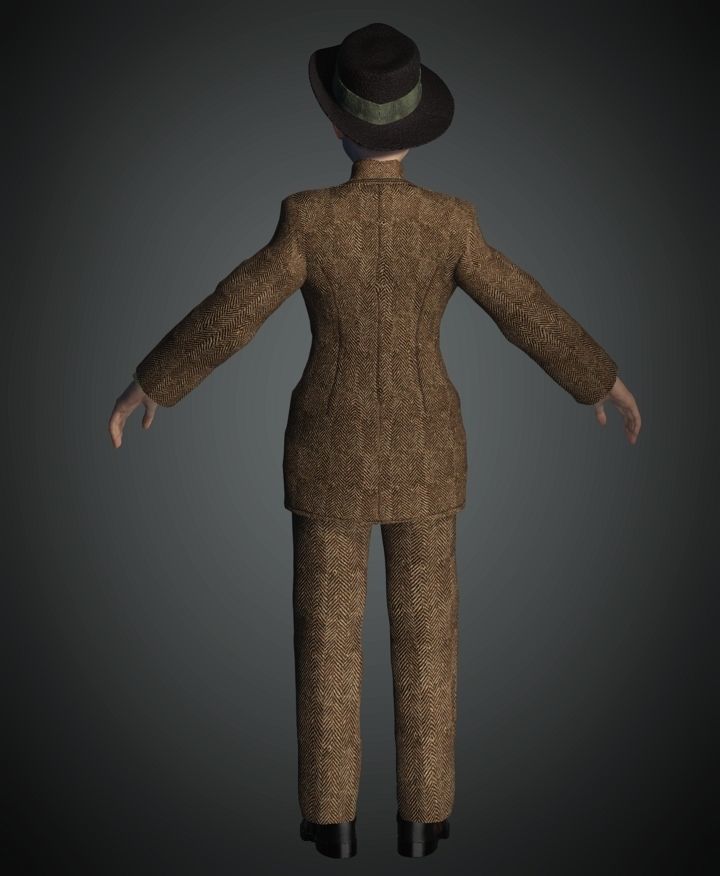 WWII The British Agent 3D model rigged | CGTrader