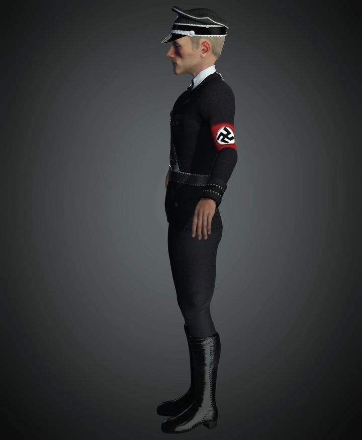 WWII Nazi Commander 3D model rigged | CGTrader