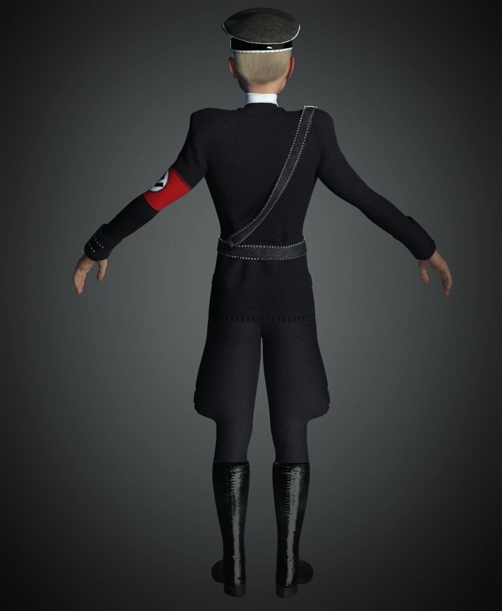 WWII Nazi Commander 3D model rigged | CGTrader