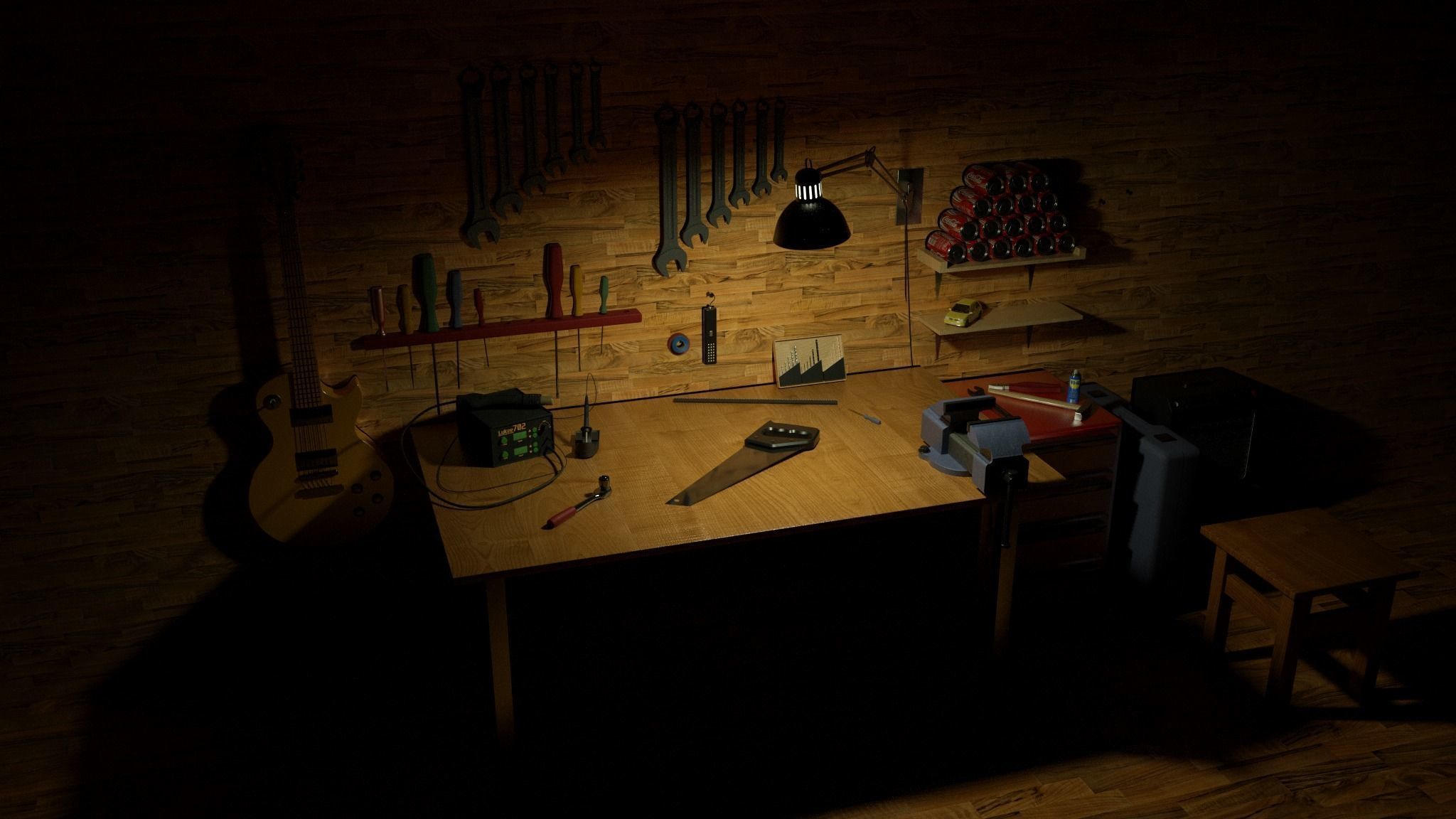 Tools room HQ interior models 3D model | CGTrader