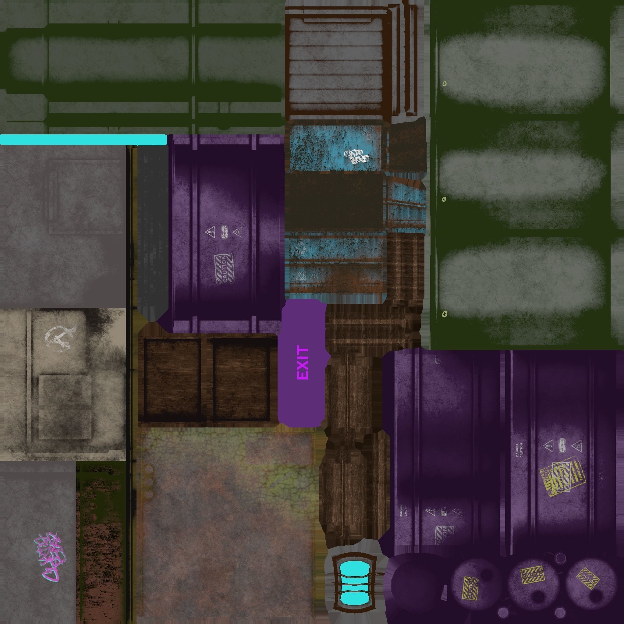 3D model Back Alley Backdrop - Neon Cyberpunk Scenery - Full Perm VR ...