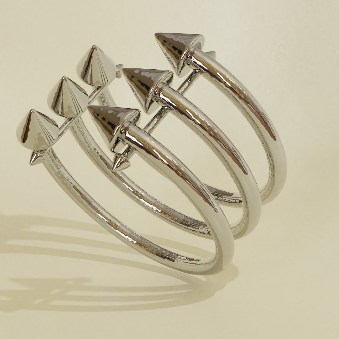 spikes ring 3D model 3D printable | CGTrader
