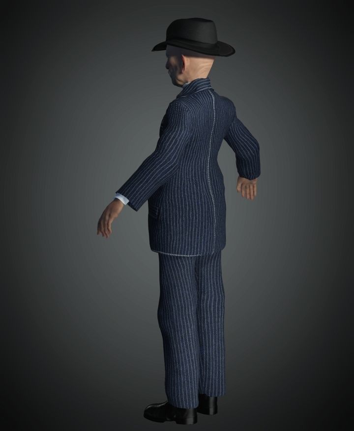 WWII The Mayor 3D model rigged | CGTrader
