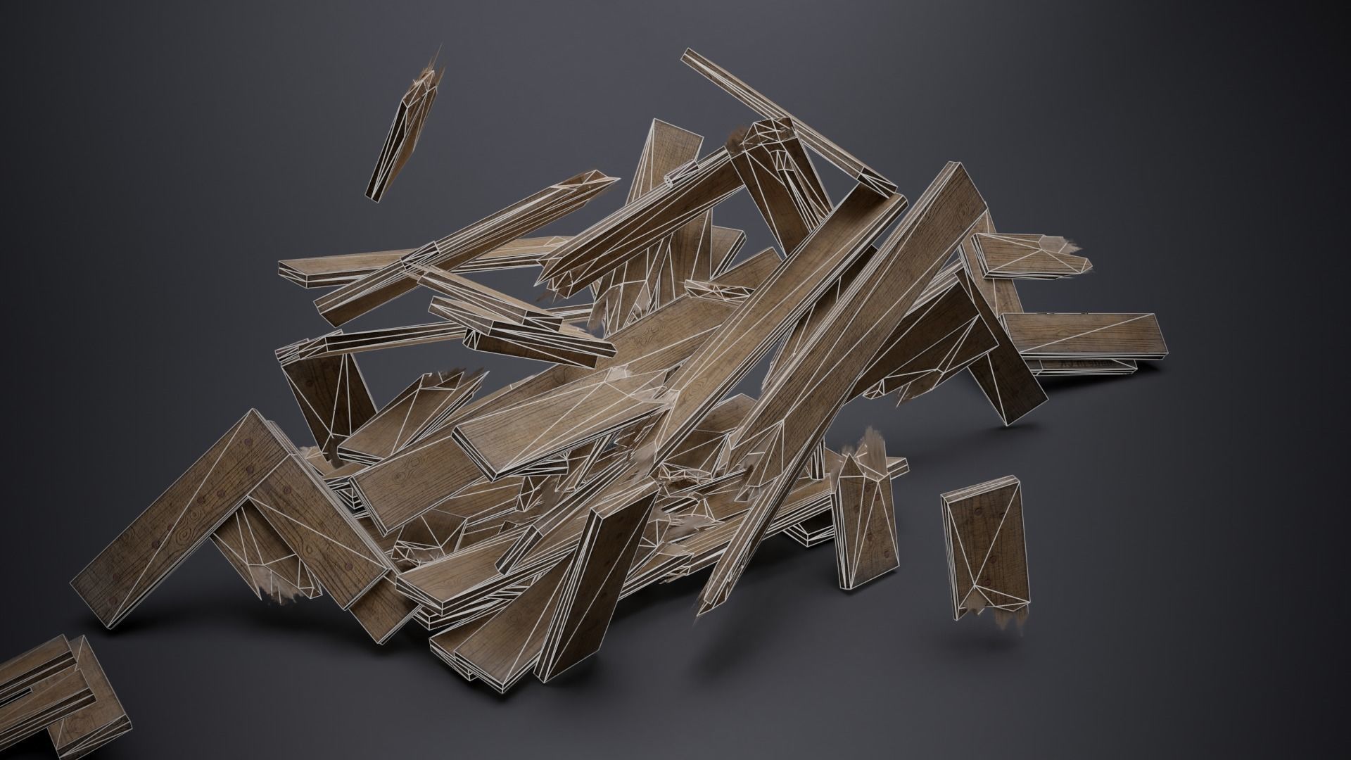 3D model Destructible Wooden Box - Game Ready VR / AR / low-poly | CGTrader