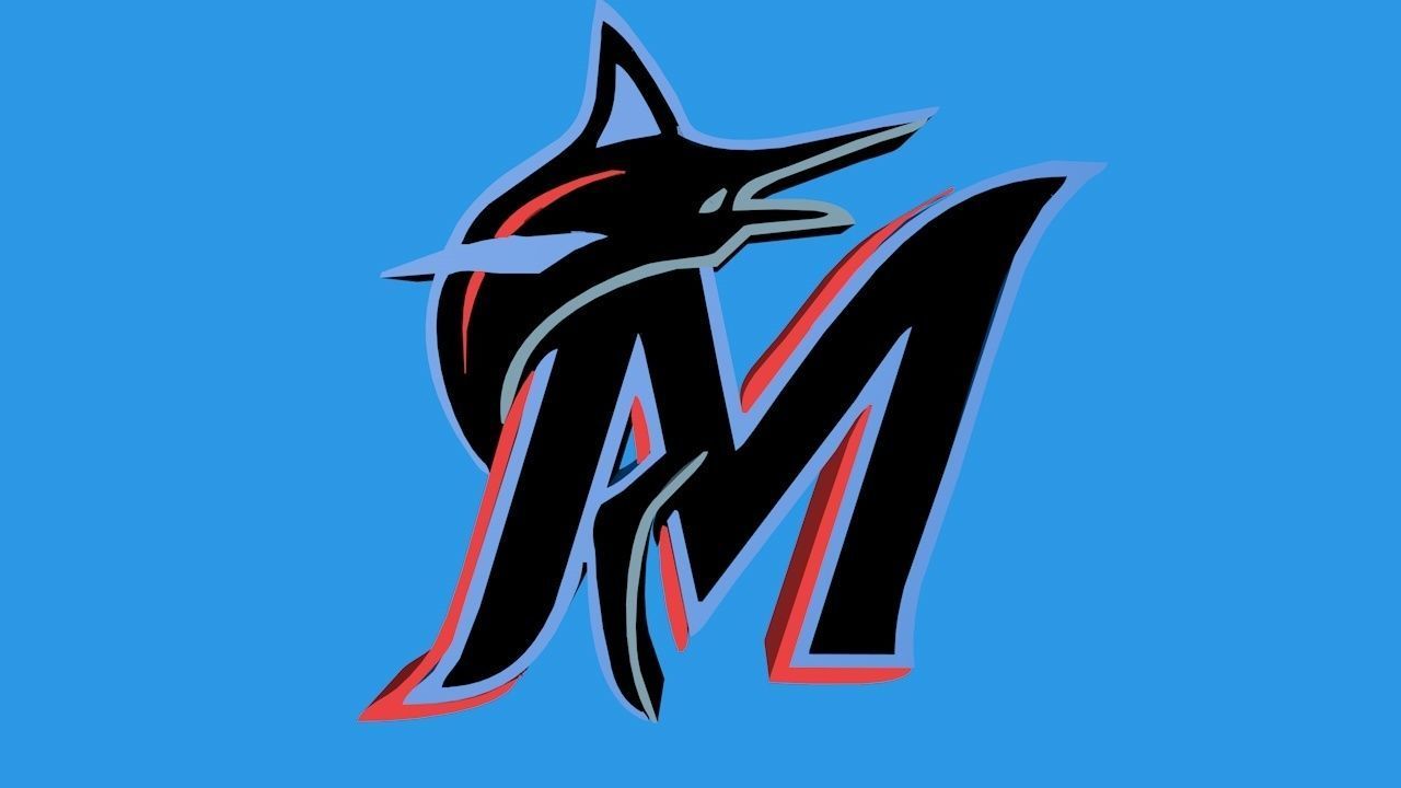 Miami Marlins Team Logo 3D model | CGTrader