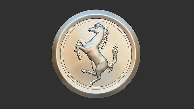 Ferrari logo 3D model 3D printable | CGTrader