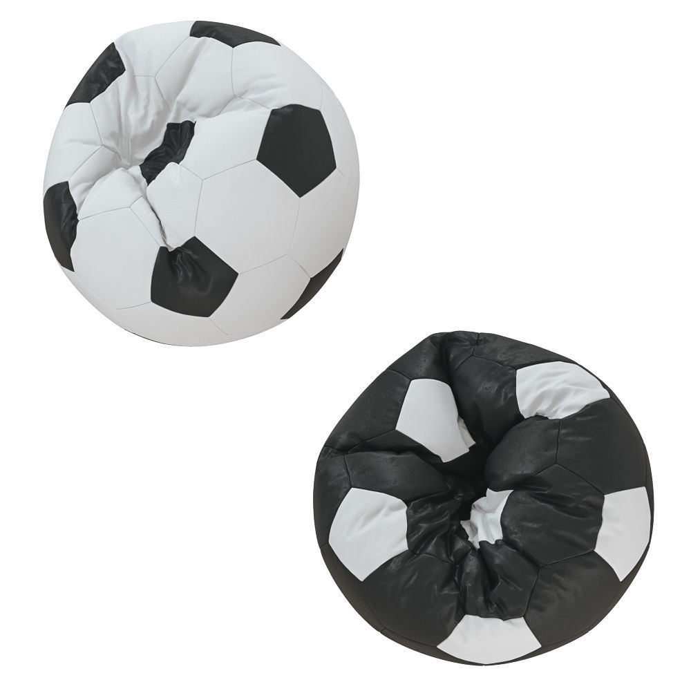 Bean bag soccer ball leather 3D model | CGTrader