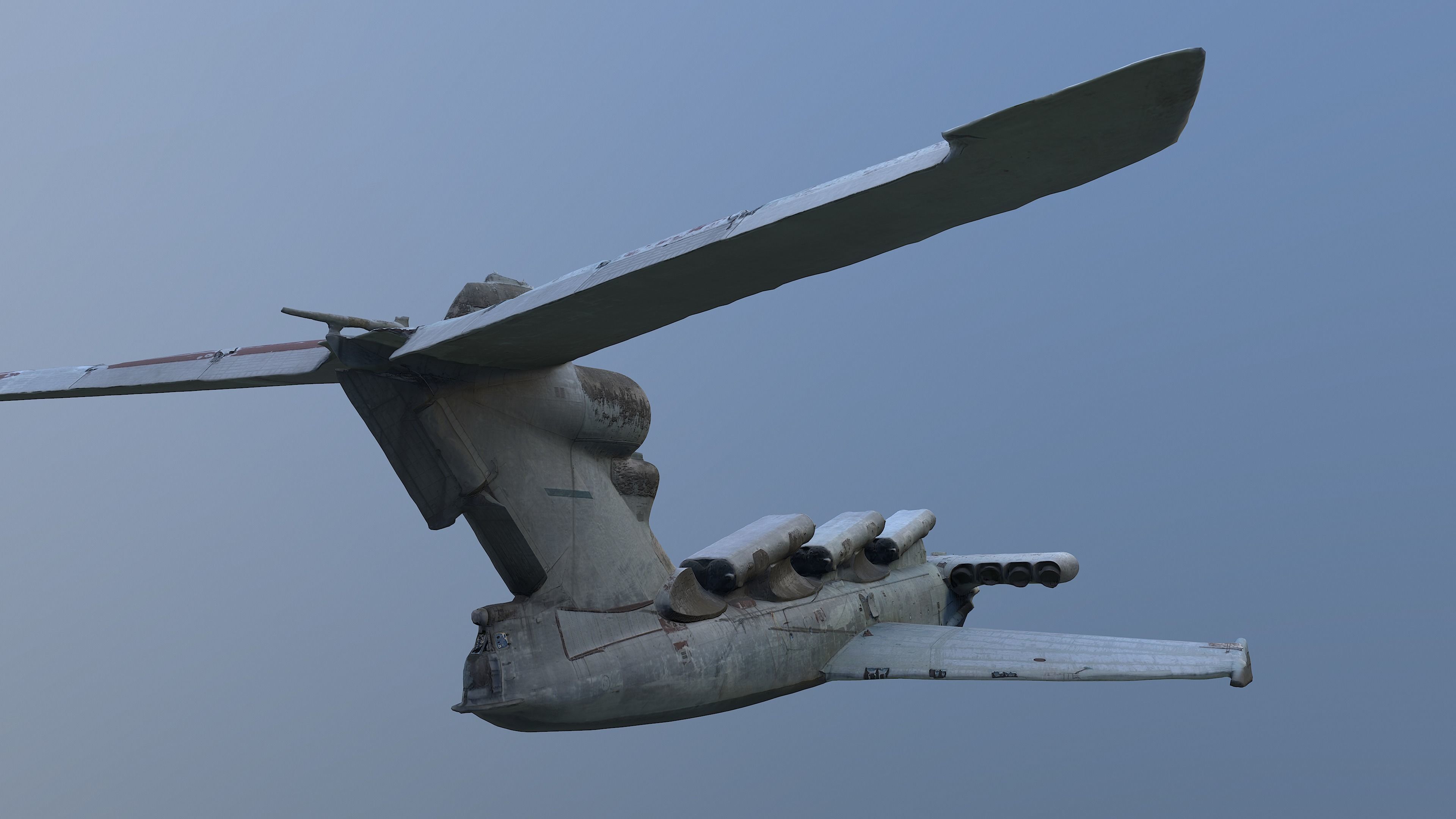 3D model Caspian Sea Monster ekranoplan Lun Low poly VR / AR / low-poly ...