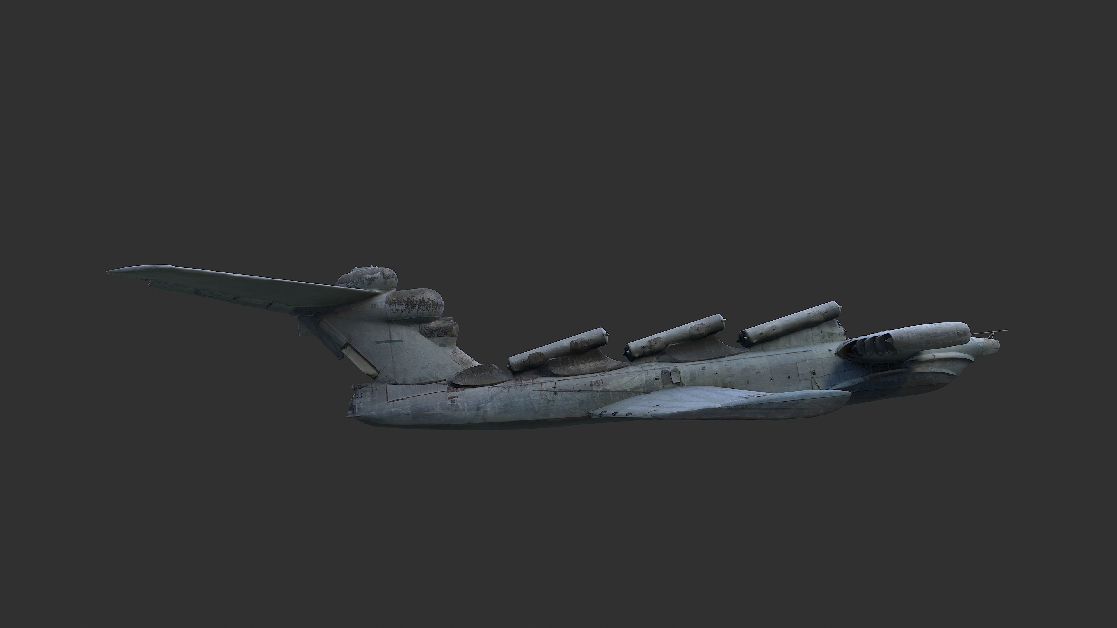 3D model Caspian Sea Monster ekranoplan Lun Low poly VR / AR / low-poly ...