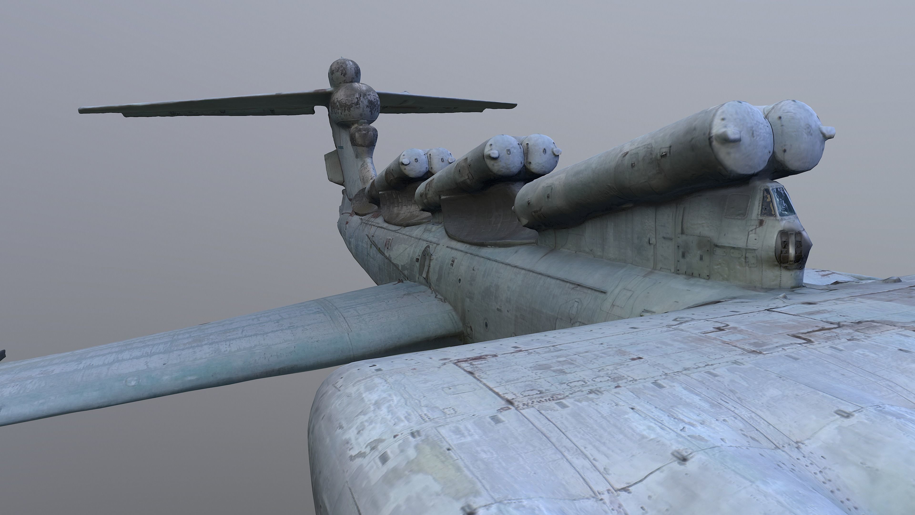 3D model Caspian Sea Monster ekranoplan Lun Low poly VR / AR / low-poly ...