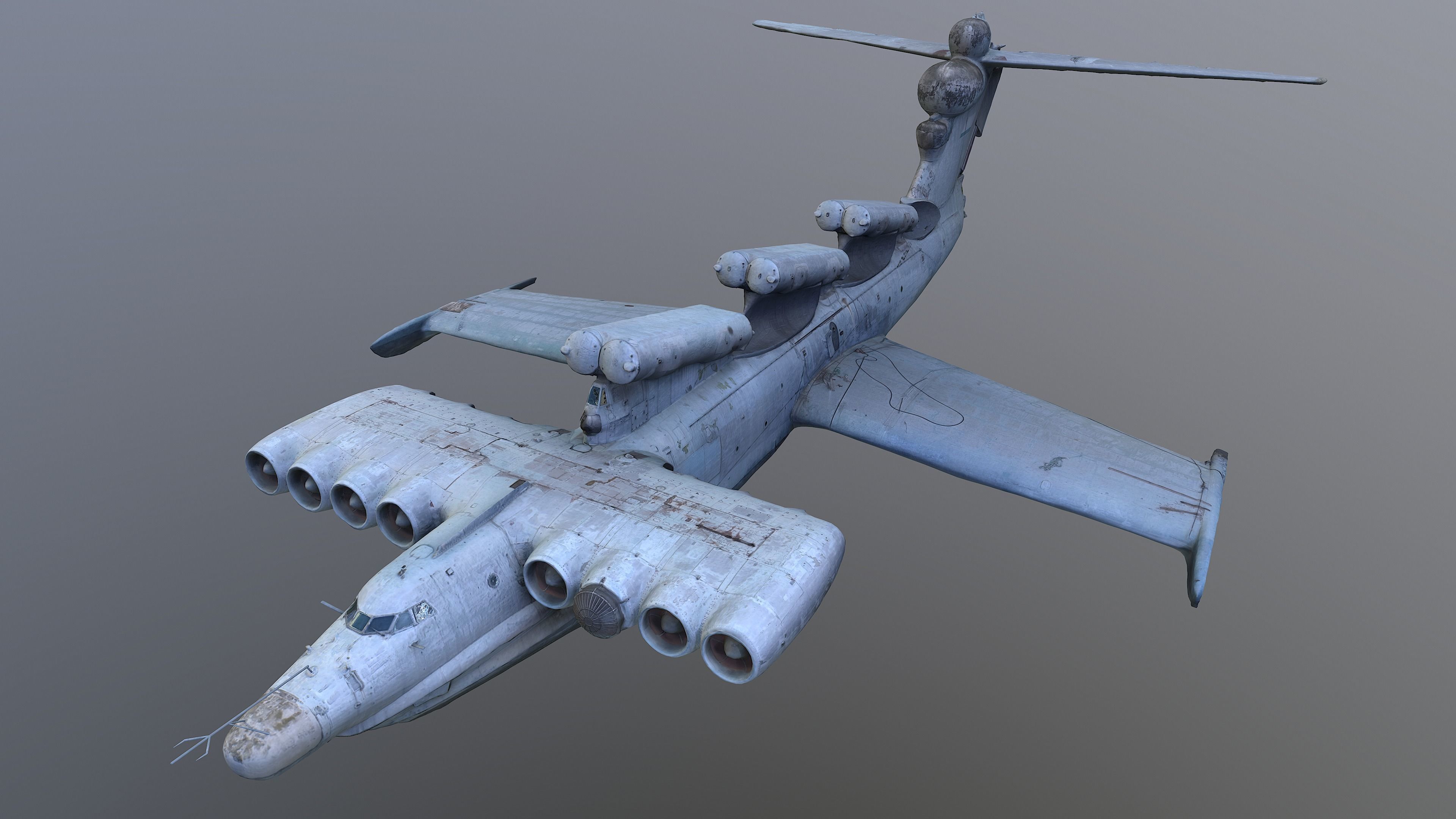 3D model Caspian Sea Monster ekranoplan Lun Low poly VR / AR / low-poly ...