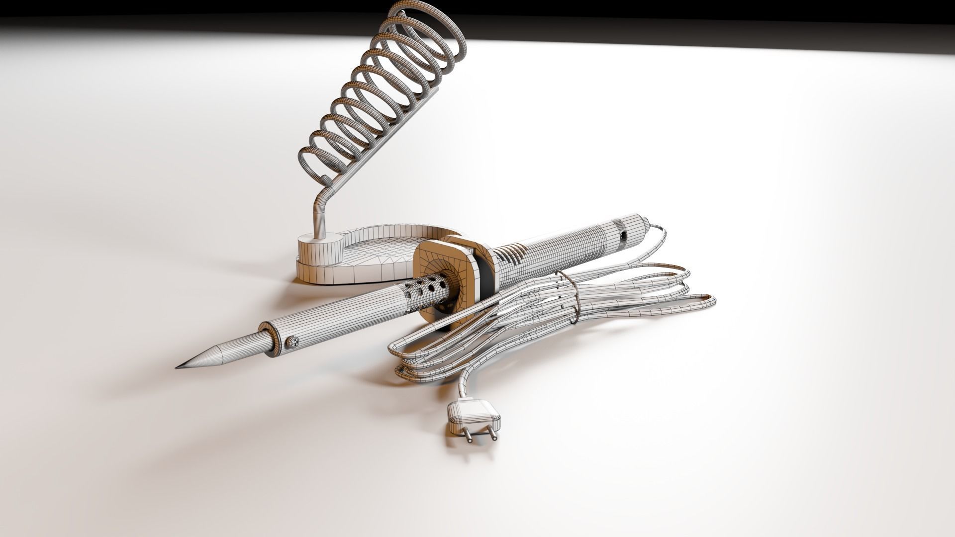 3D model Iron Soldering with stand VR / AR / low-poly | CGTrader