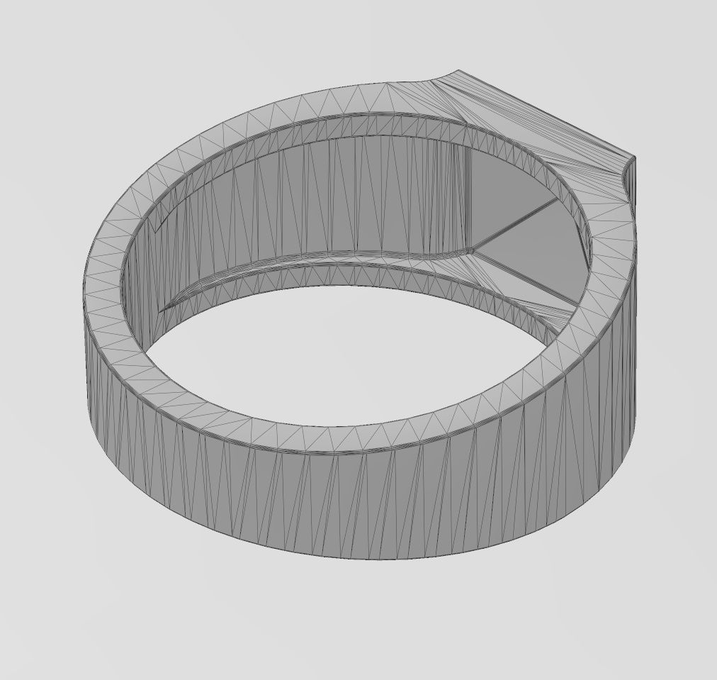 8mm pyramid stud ring 3D model 3D printable | CGTrader