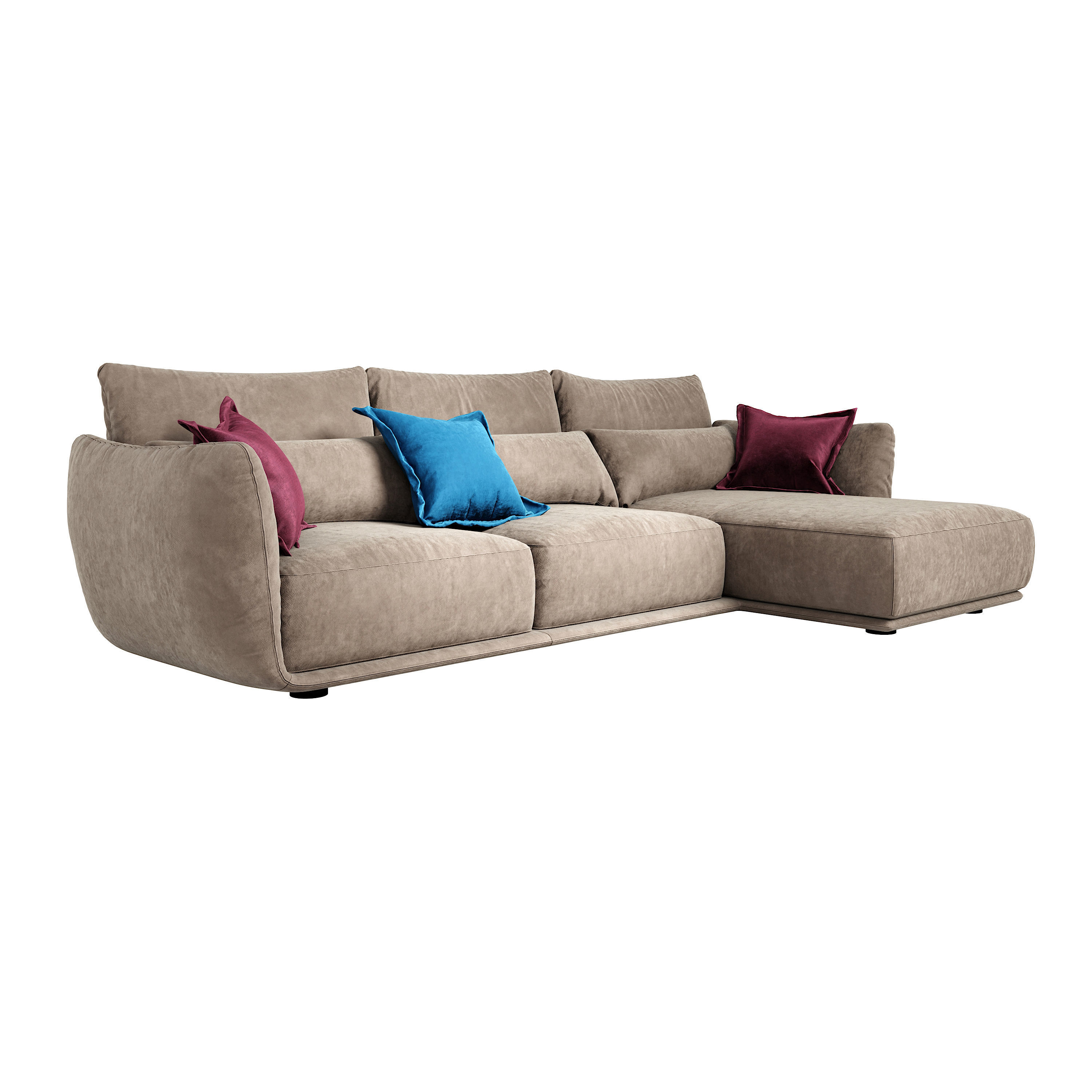 Cierre imbottiti Clift sectional Sofa long chair left arm 3D model ...