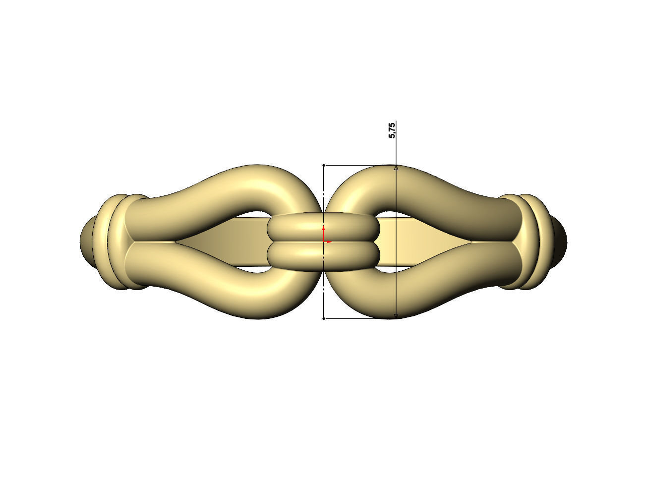 Double loop ring US size 5 to 11 3D model 3D printable | CGTrader