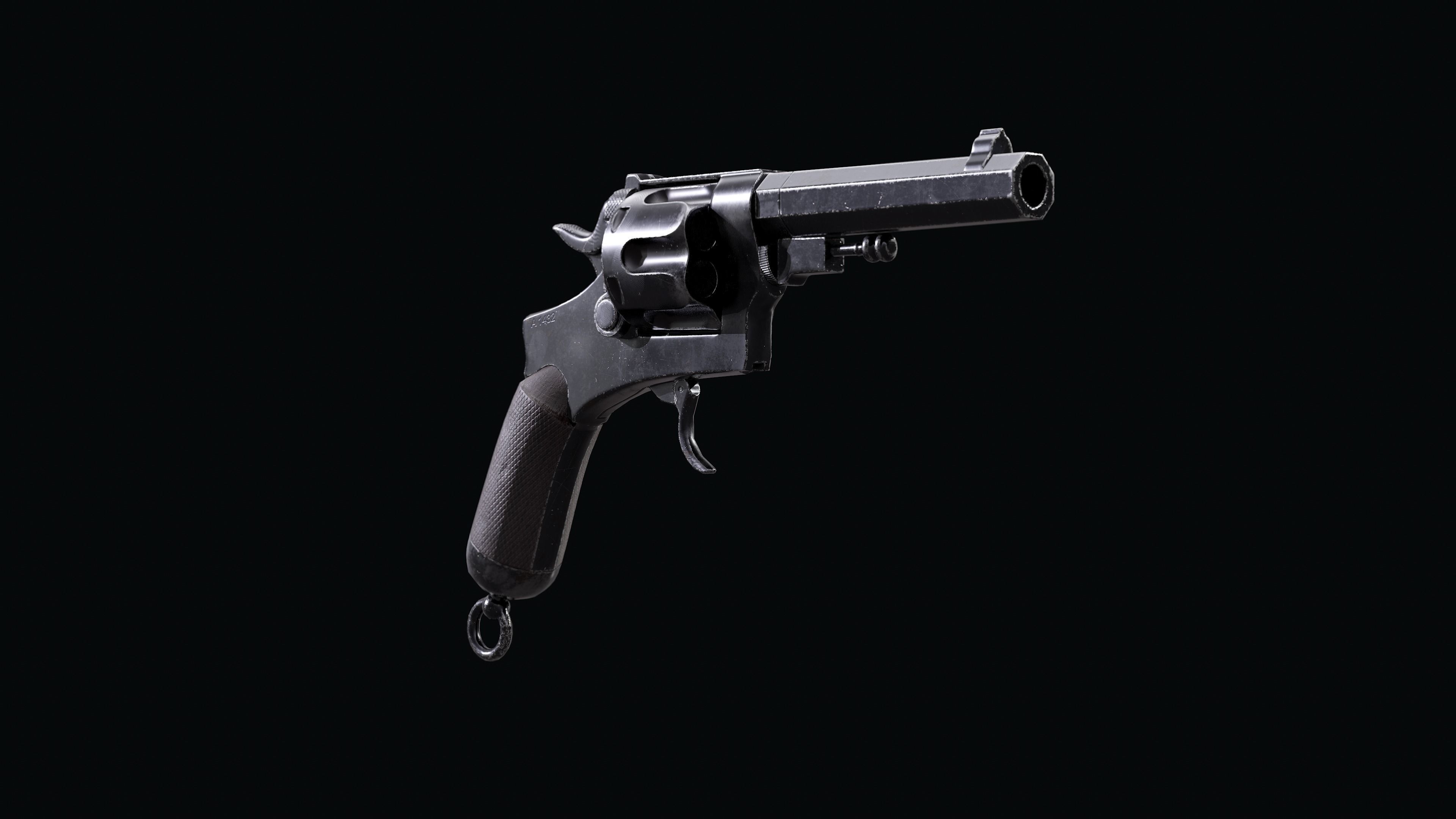 3D model The old Italian revolver Bodeo M1889 VR / AR / low-poly | CGTrader