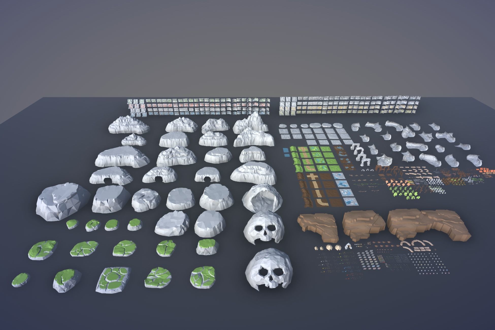 3D model Ultimate Low Poly Mining and Cave Pack VR / AR / low-poly ...