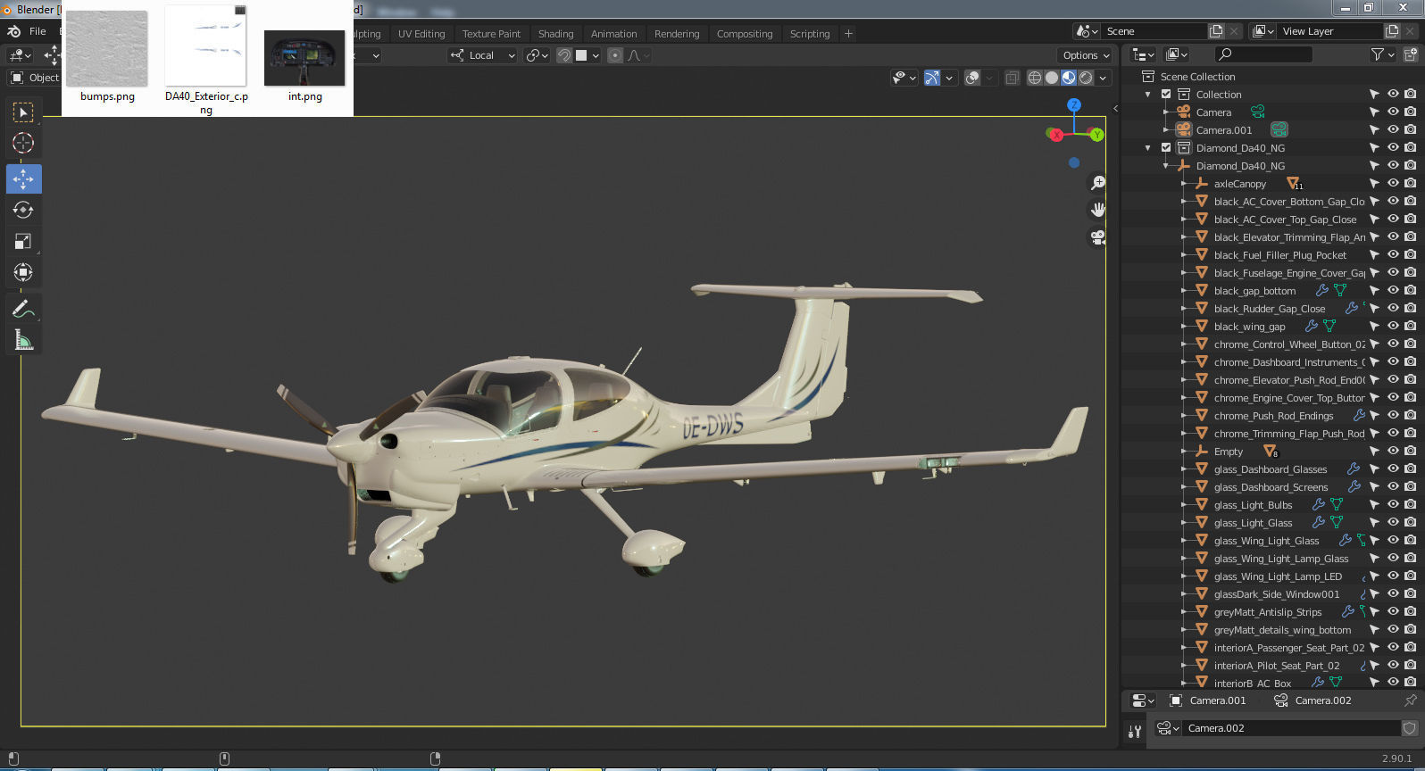 Diamond DA40 NG 3D model | CGTrader