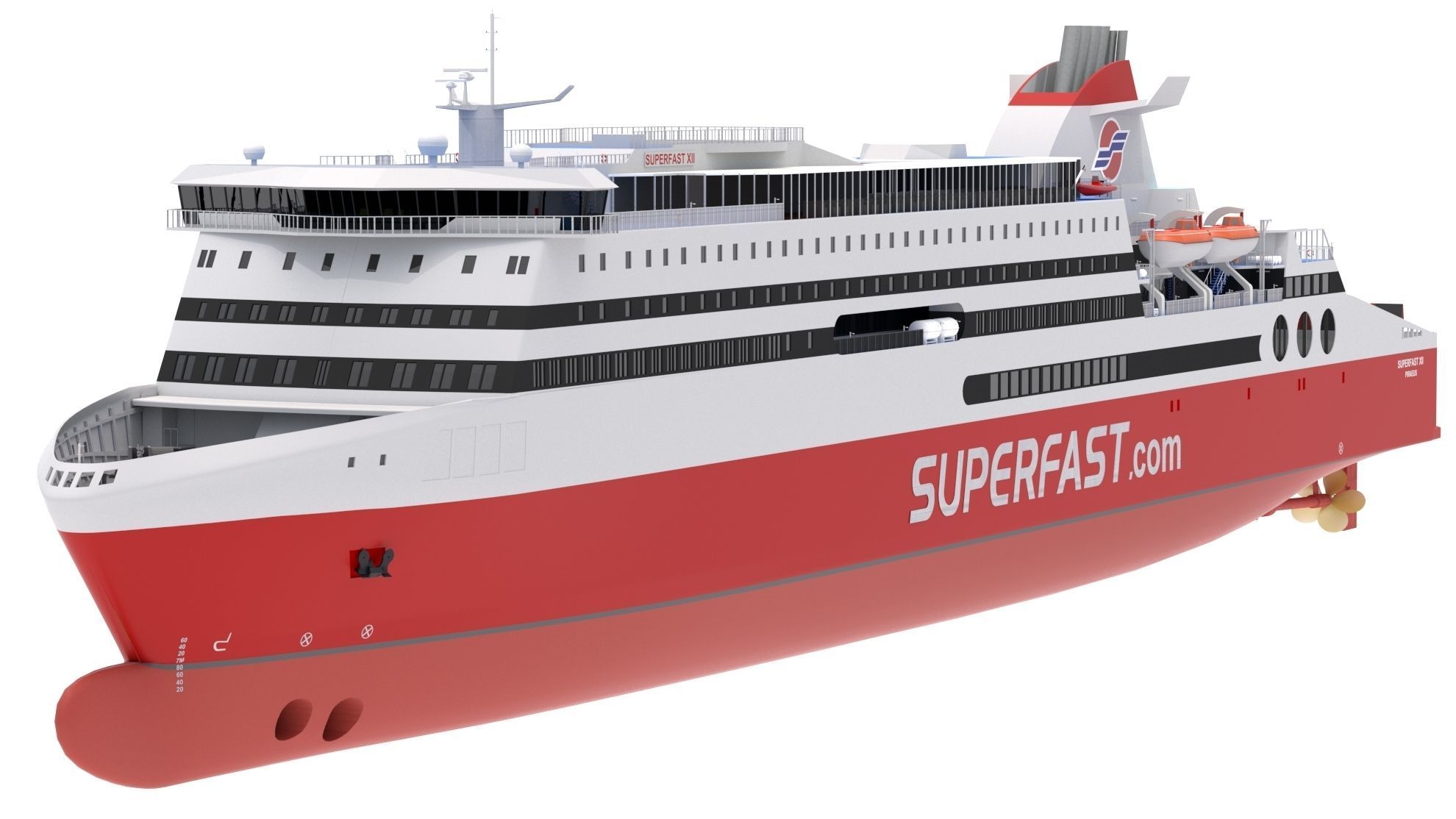Ship Superfast XII - Superfast Ferries 3D model | CGTrader
