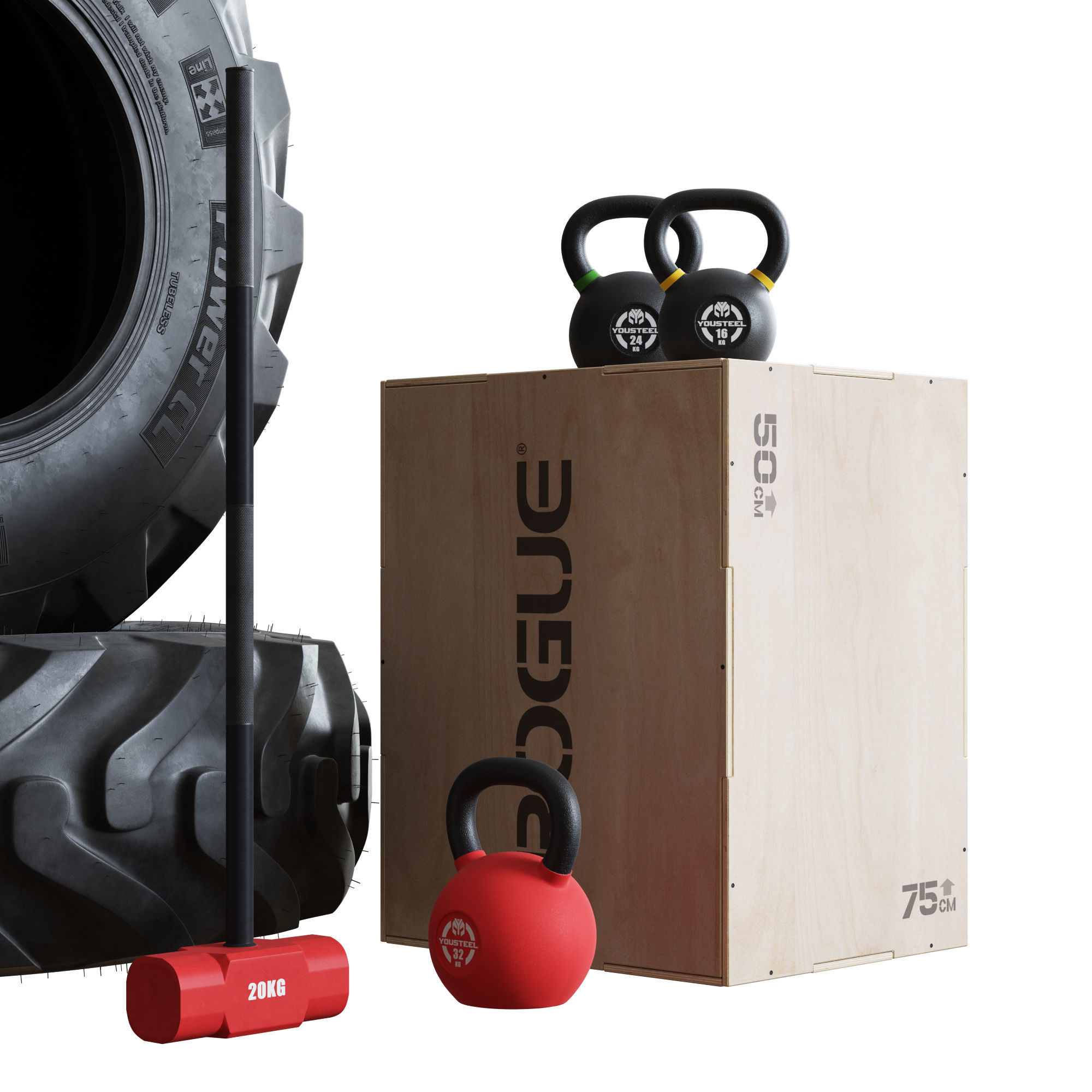 Explosive Training Set for Fighters 3D model | CGTrader