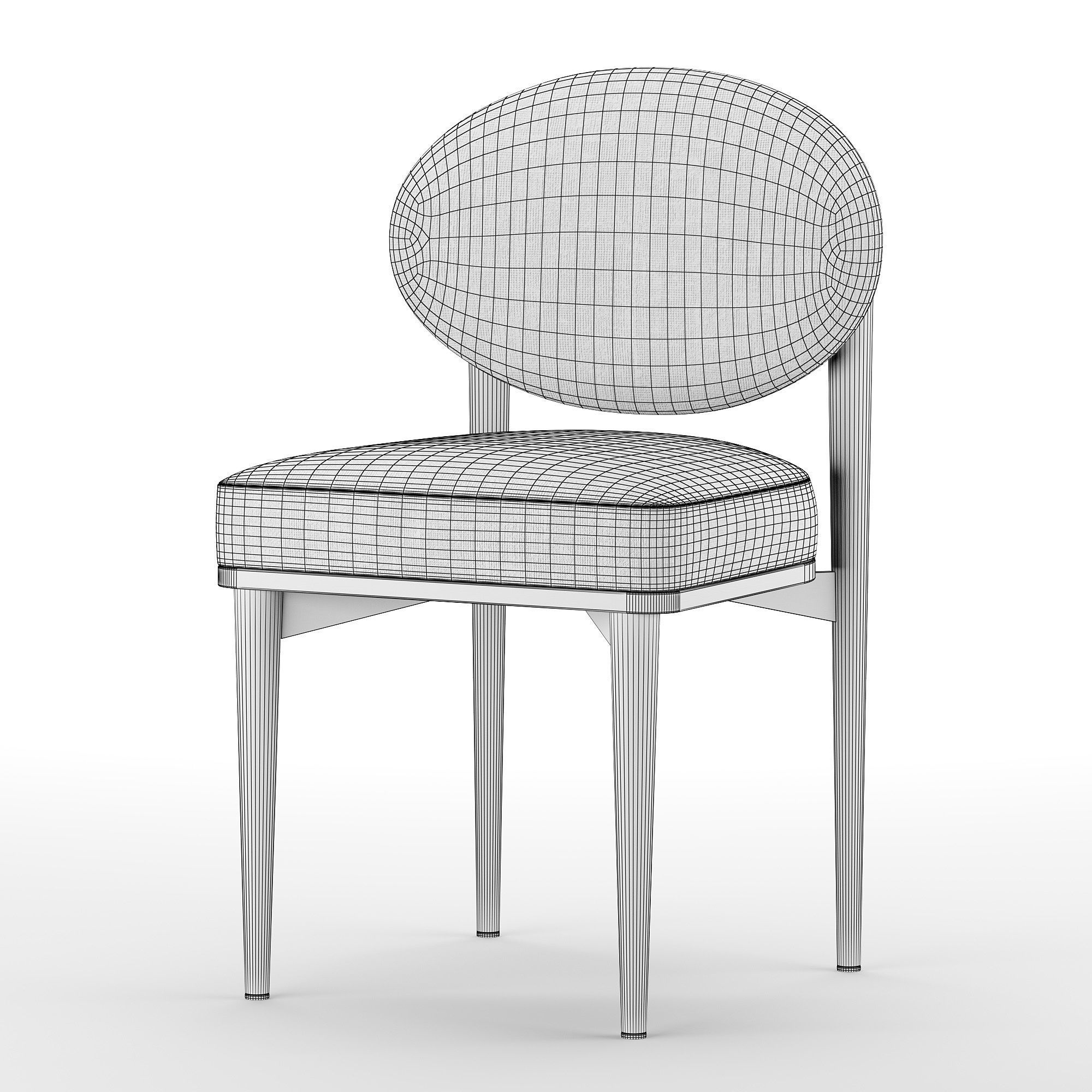 Frato Crete Dining Chair 3D model | CGTrader